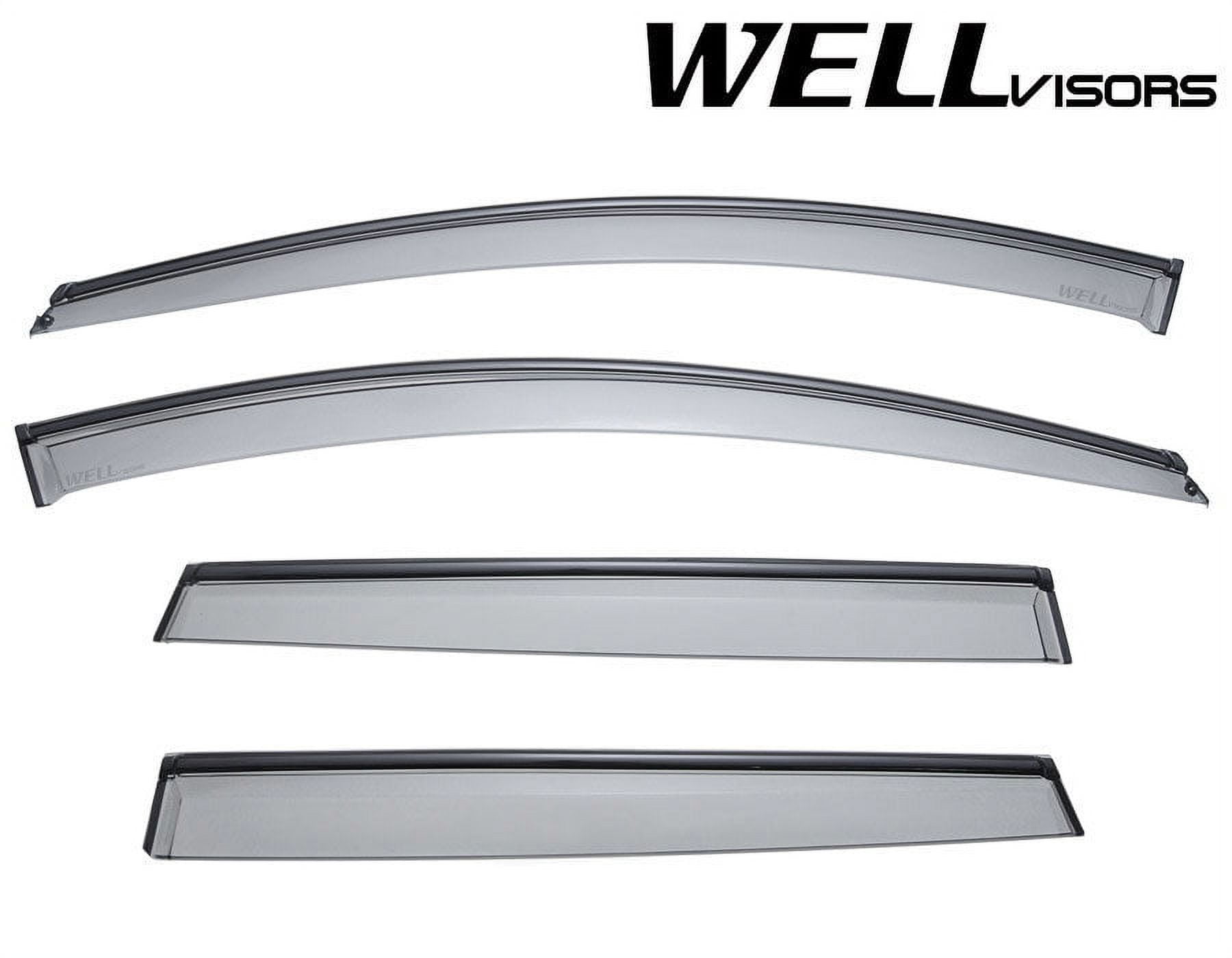 Wellvisors Side Window Visors Deflectors Rain Guards With Black Trim ...