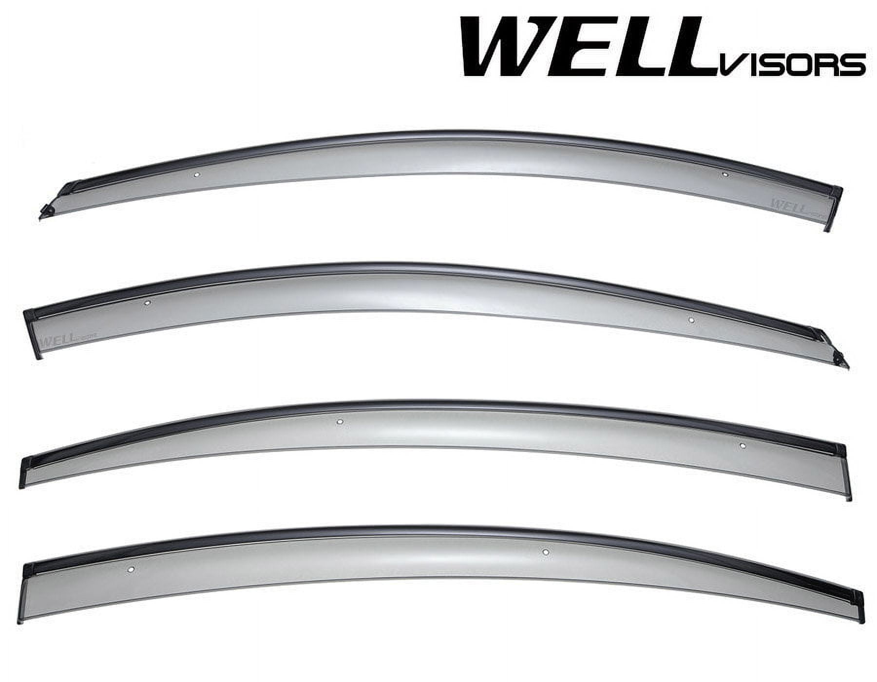 Wellvisors Side Window Visors Deflectors Rain Guards With Black Trim ...