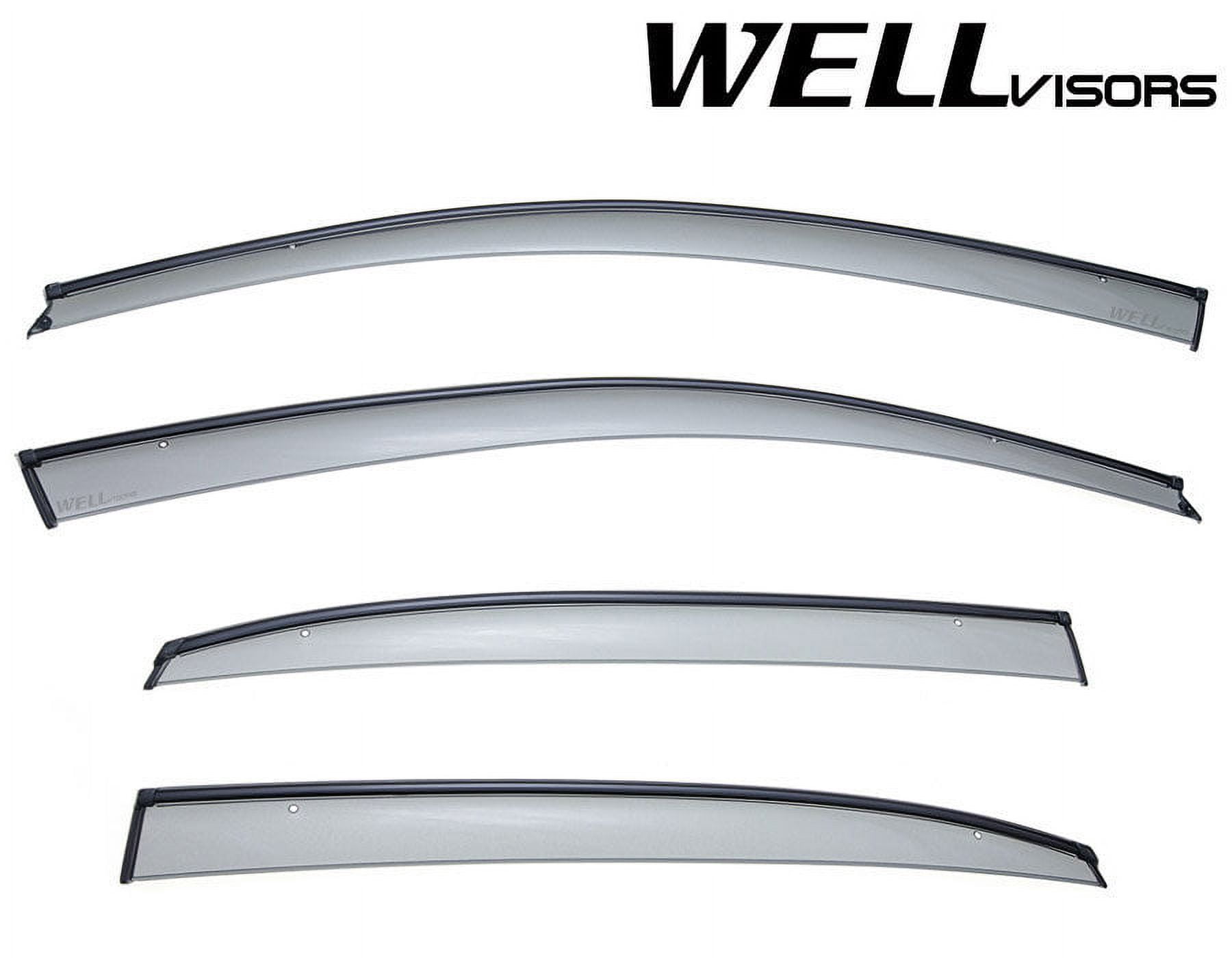 Wellvisors Side Window Visors Deflectors Rain Guards With Black Trim ...