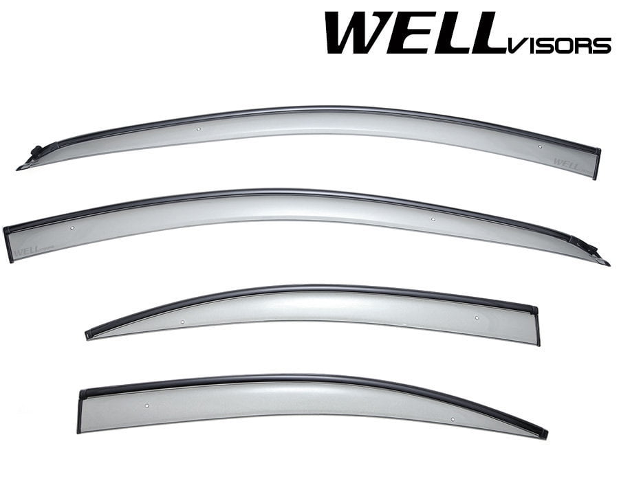 Wellvisors Side Window Visors Deflectors Rain Guards With Black Trim ...