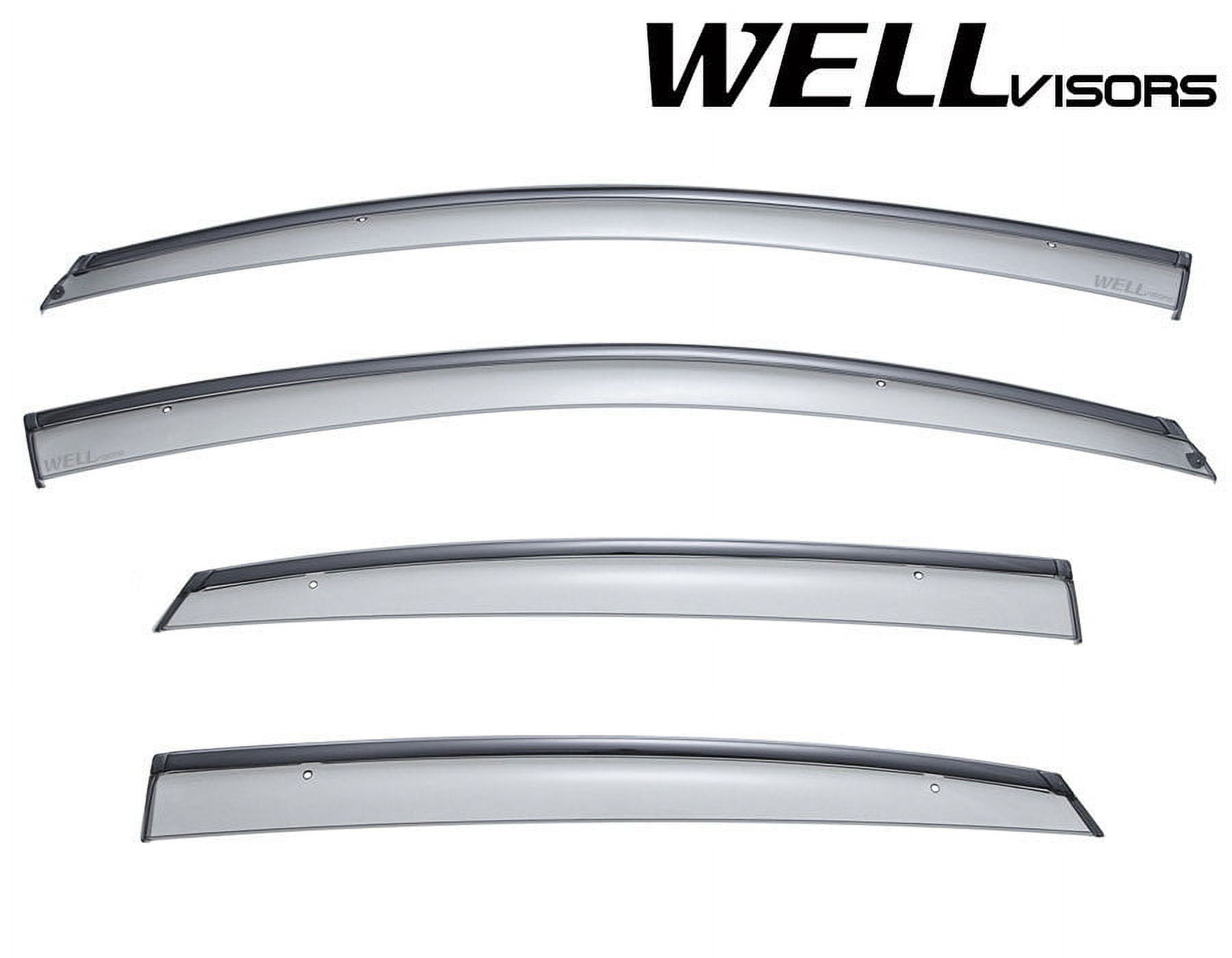 Wellvisors Side Window Visors Deflectors Rain Guards With Black Trim ...