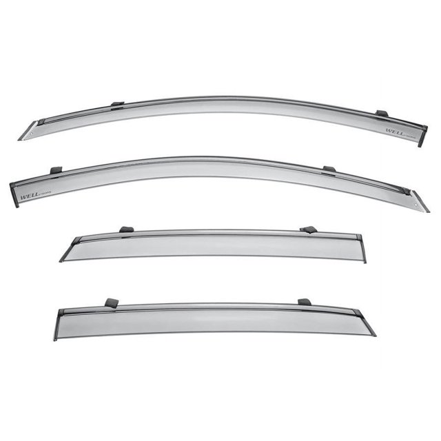 Wellvisors Side Window Visors Deflectors Rain Guards With Black Trim ...