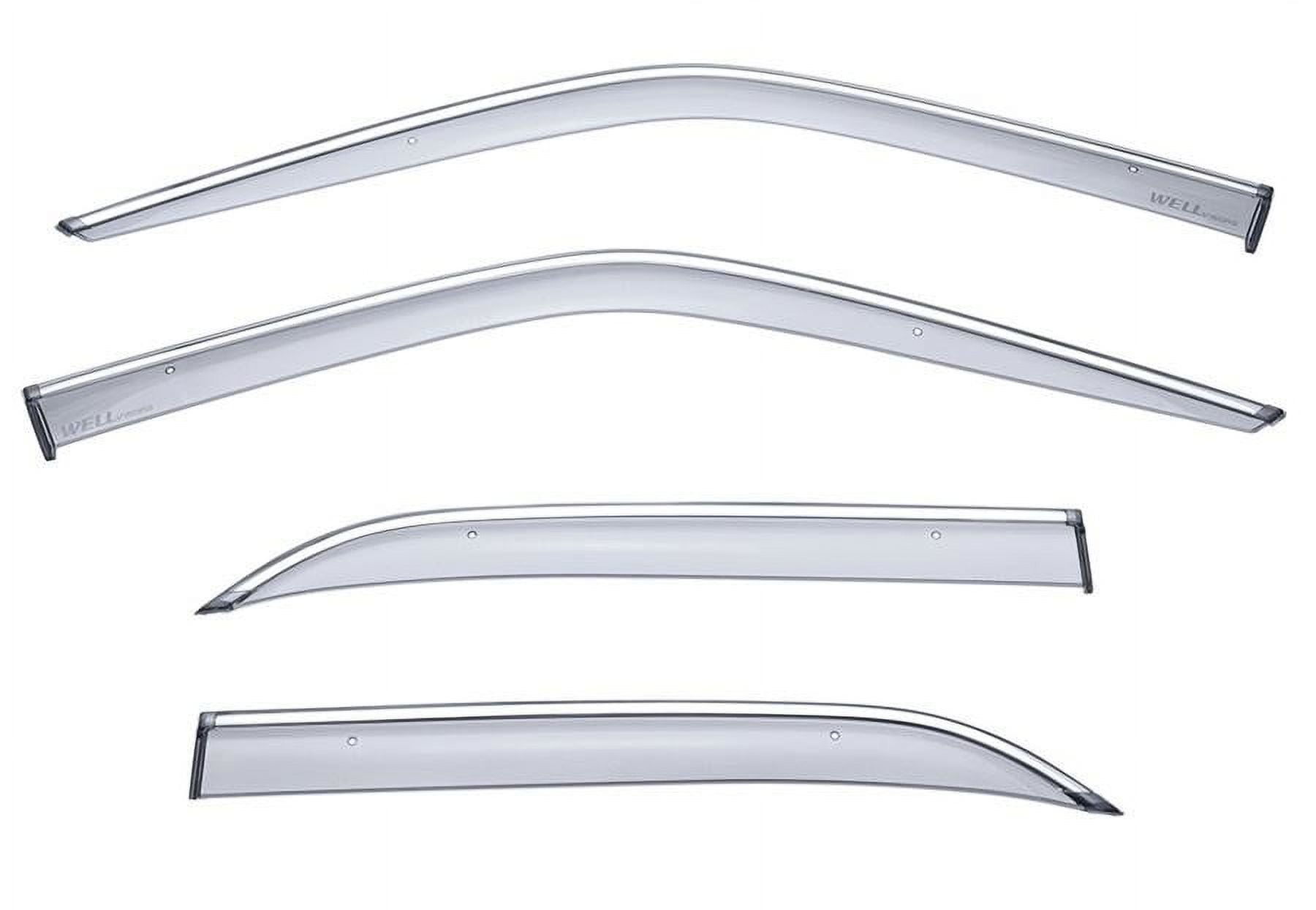 Wellvisors Side Window Visors Deflectors Rain Guards With Chrome Trim ...