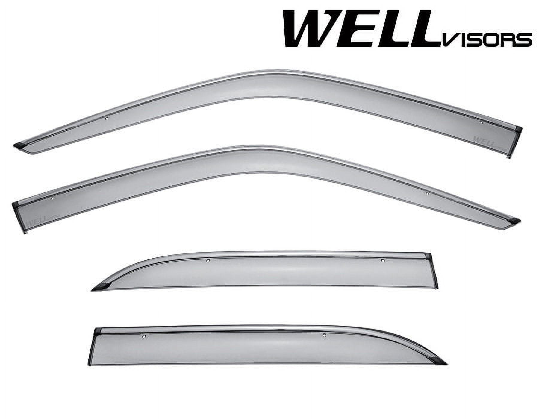 Wellvisors Side Window Visors Deflectors Rain Guards With Chrome Trim ...