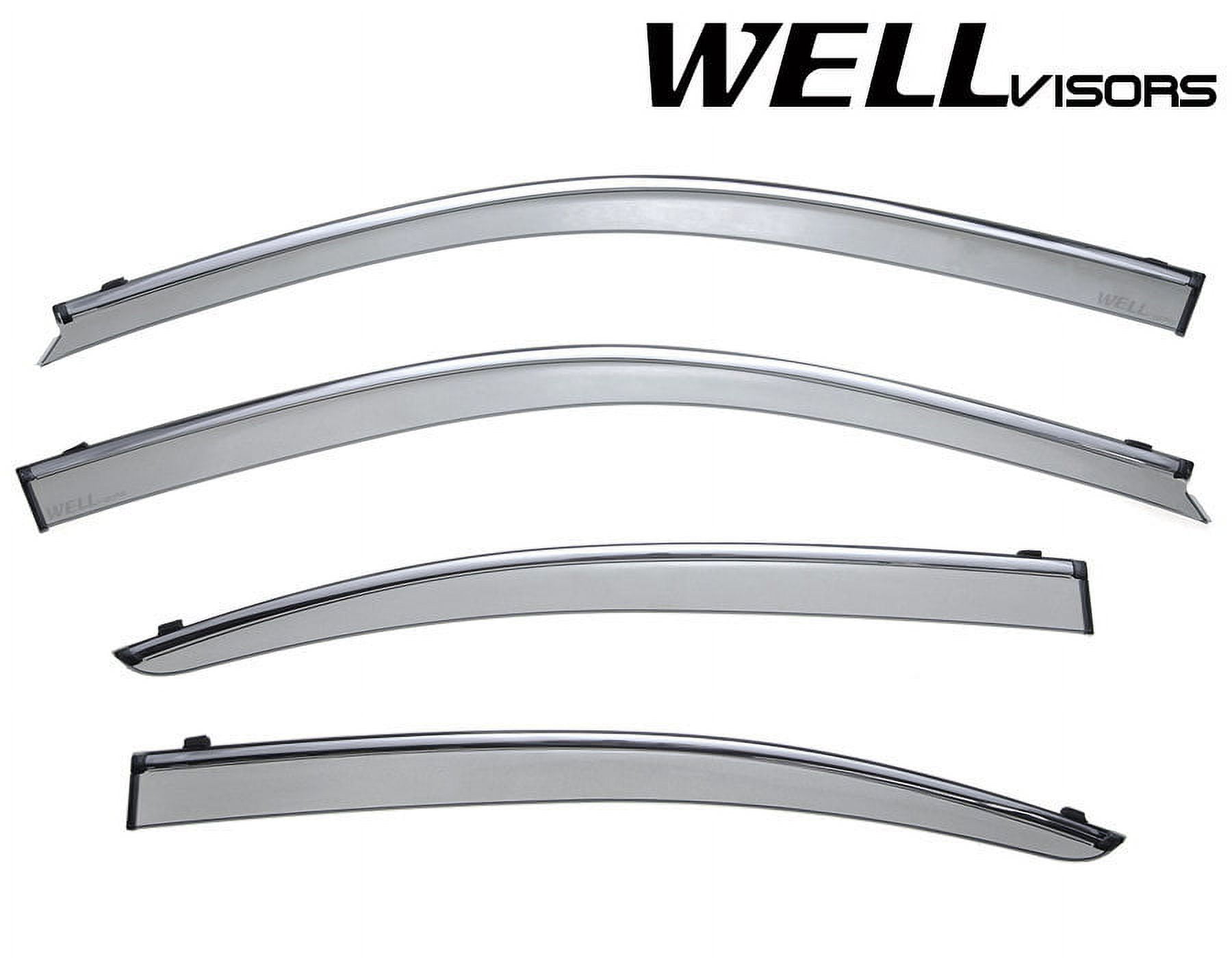 Wellvisors Side Window Visors Deflectors Rain Guards With Chrome Trim ...