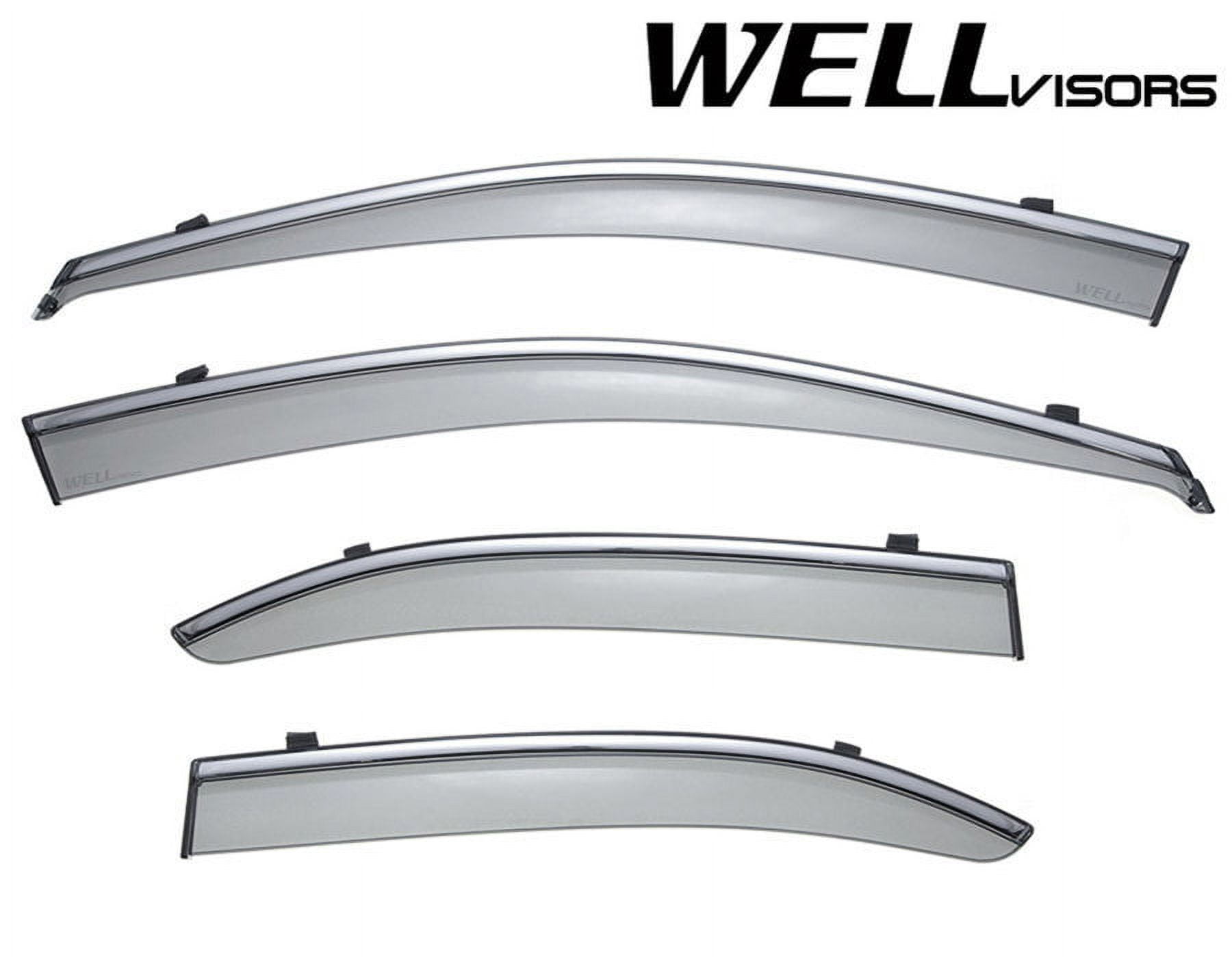 Wellvisors Side Window Visors Deflectors Rain Guards With Chrome Trim ...