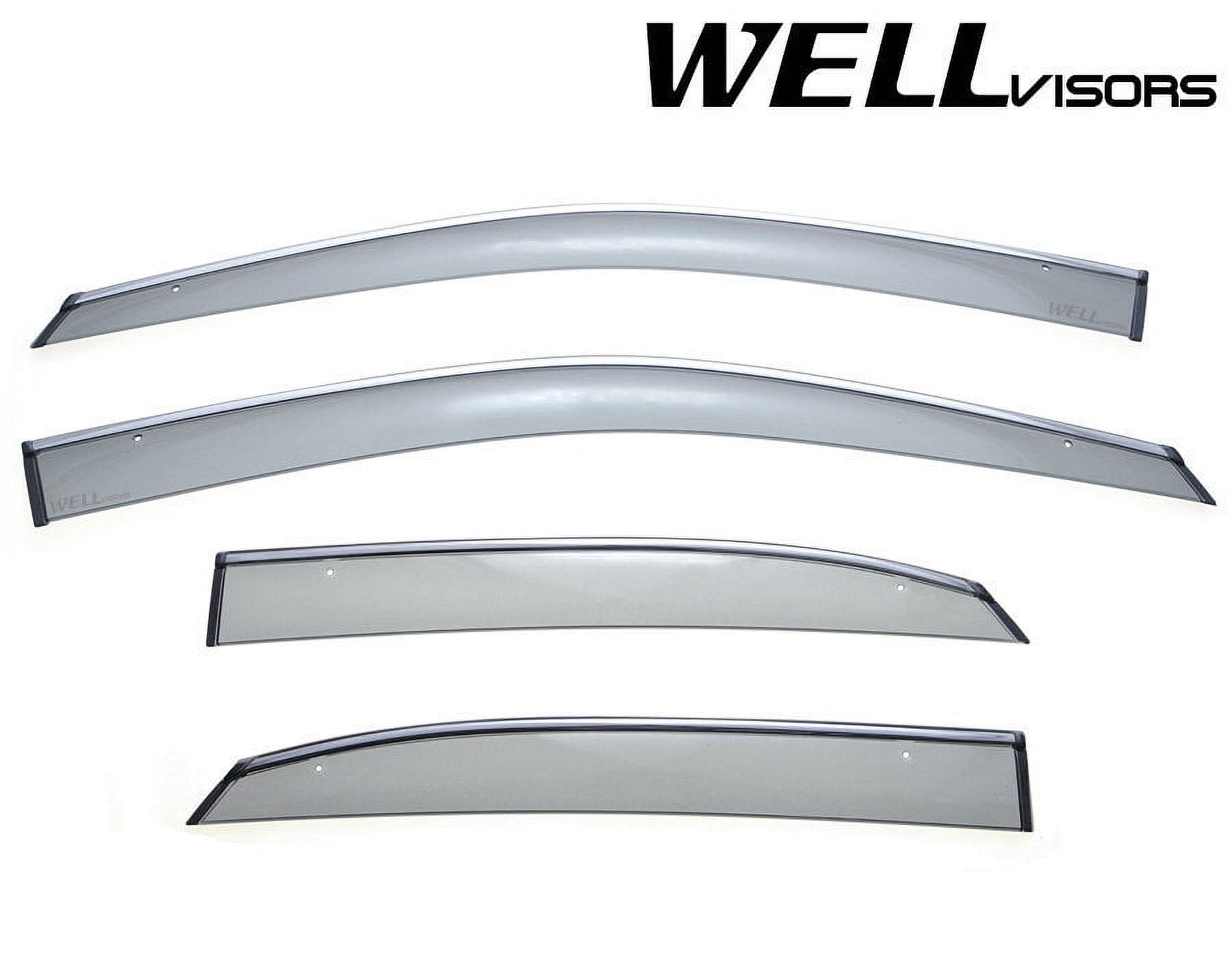 Wellvisors Side Window Visors Deflectors Rain Guards With Chrome Trim ...