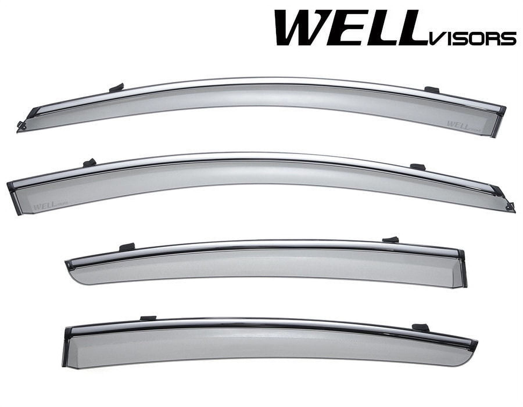 Wellvisors Side Window Visors Deflectors Rain Guards With Chrome Trim ...