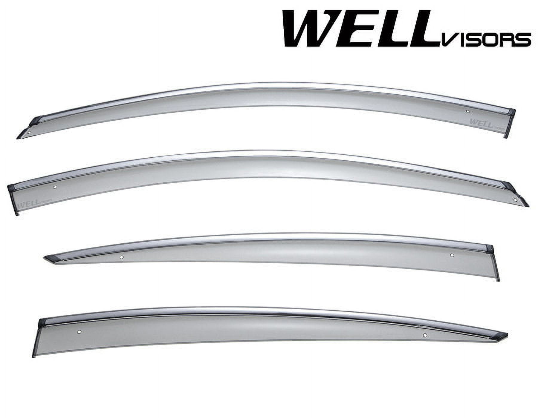 Wellvisors Side Window Visors Deflectors Rain Guards With Chrome Trim ...