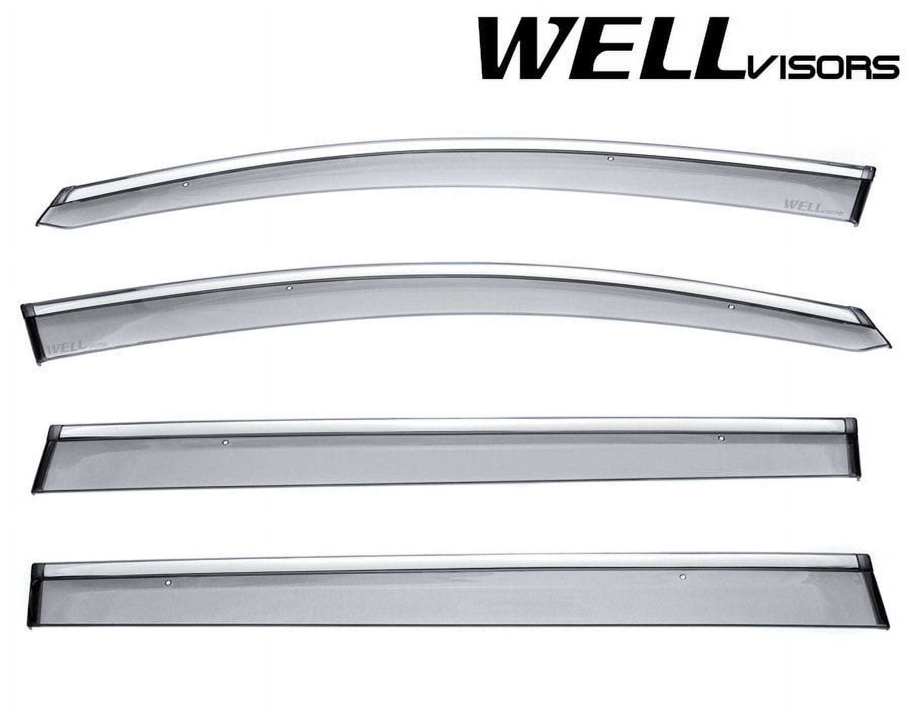 Wellvisors Side Window Visors Deflectors Rain Guards With Chrome Trim ...