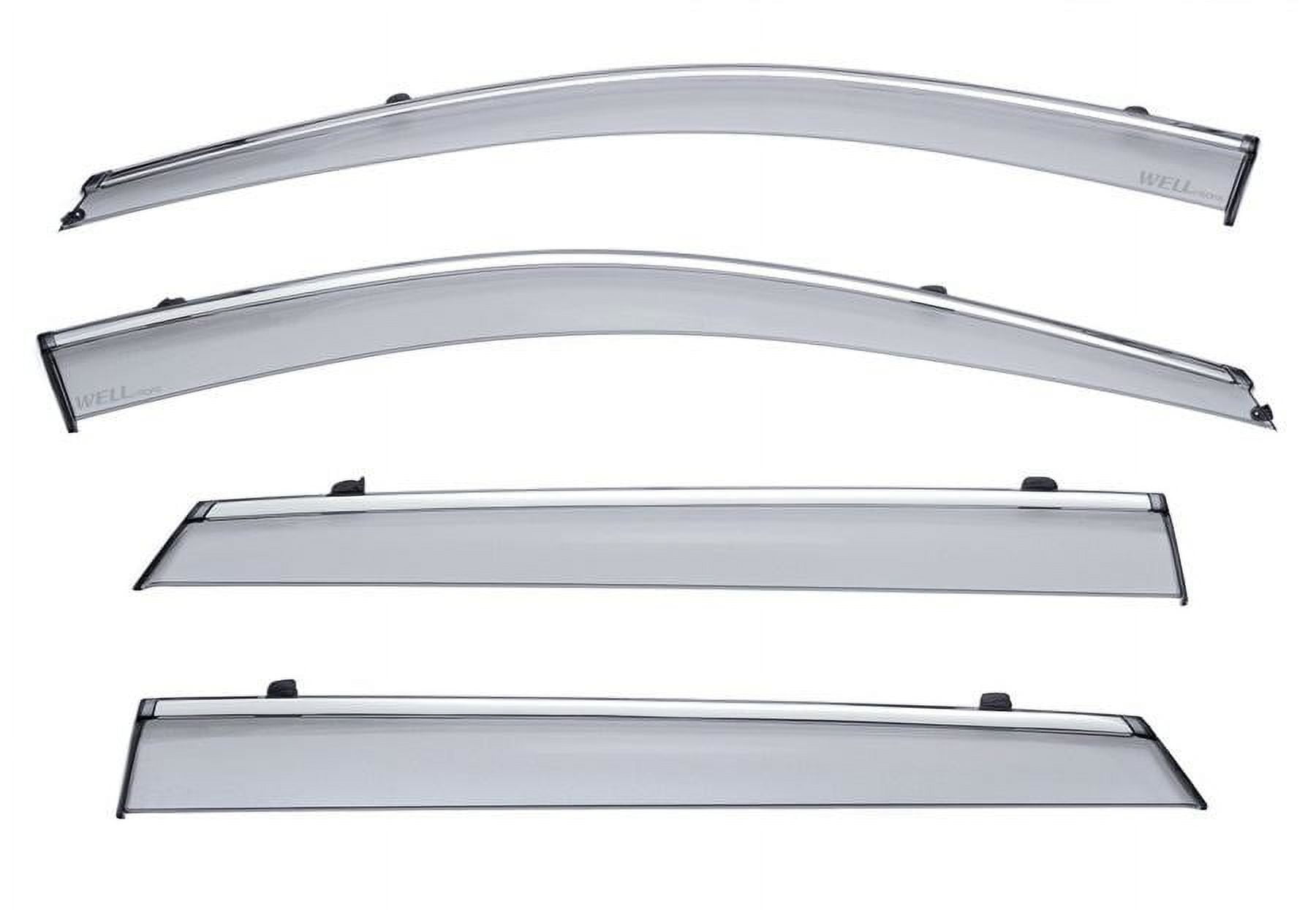 Wellvisors Side Window Visors Deflectors Rain Guards With Chrome Trim ...