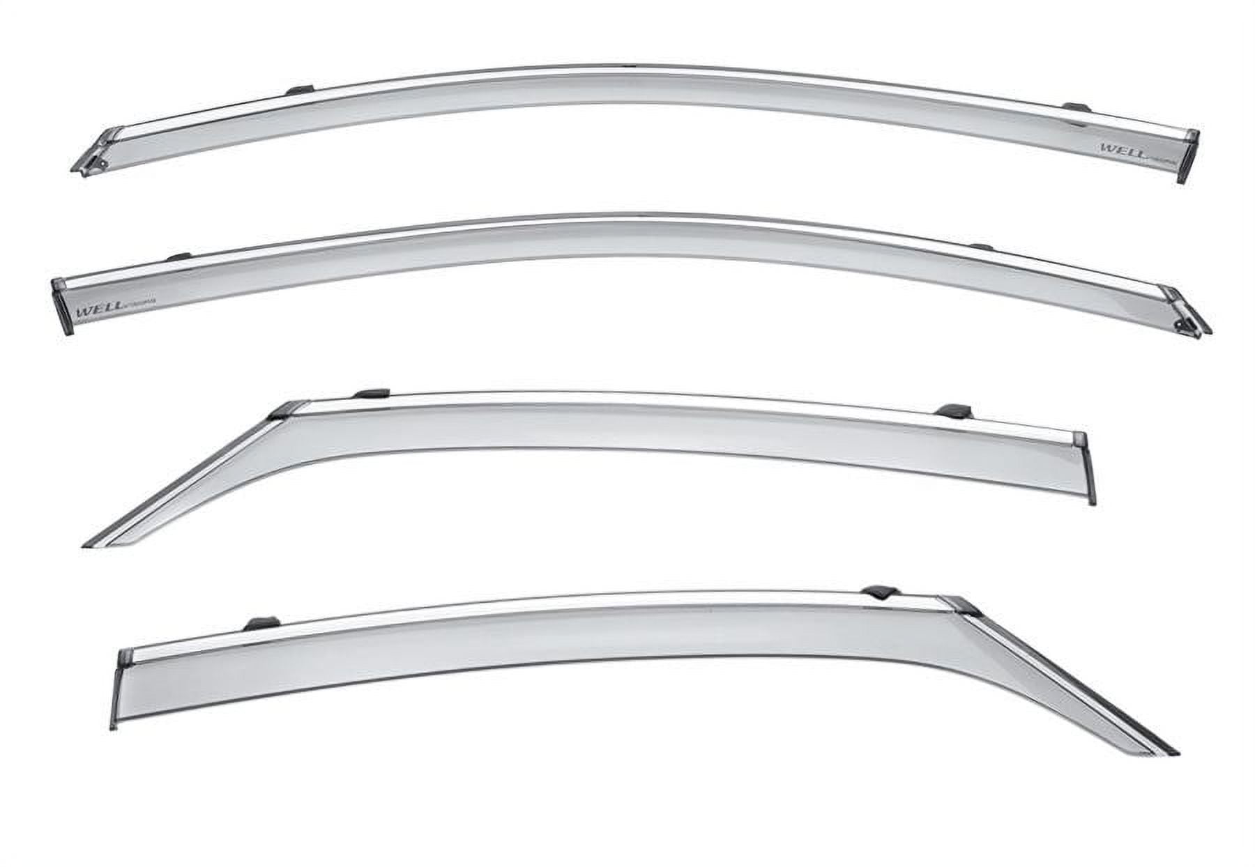 Wellvisors Side Window Visors Deflectors Rain Guards With Chrome Trim ...