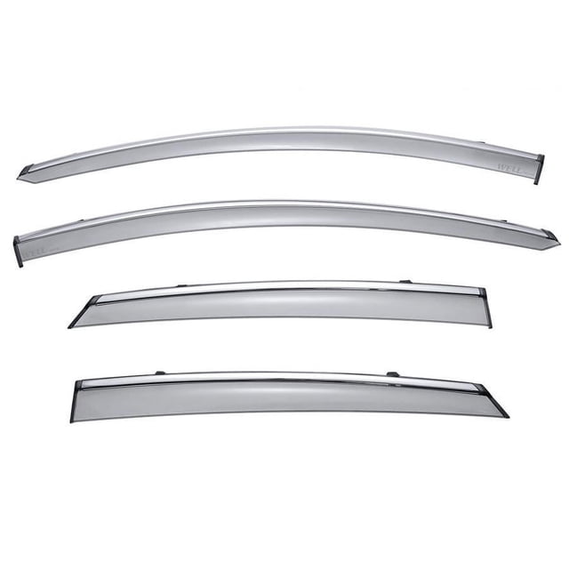 Wellvisors Side Window Visors Deflectors Rain Guards With Chrome Trim ...