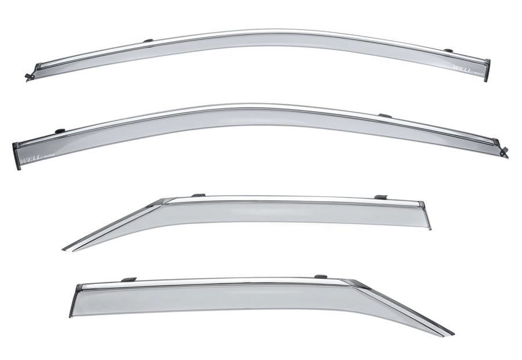 Wellvisors Side Window Visors Deflectors Rain Guards With Chrome Trim ...