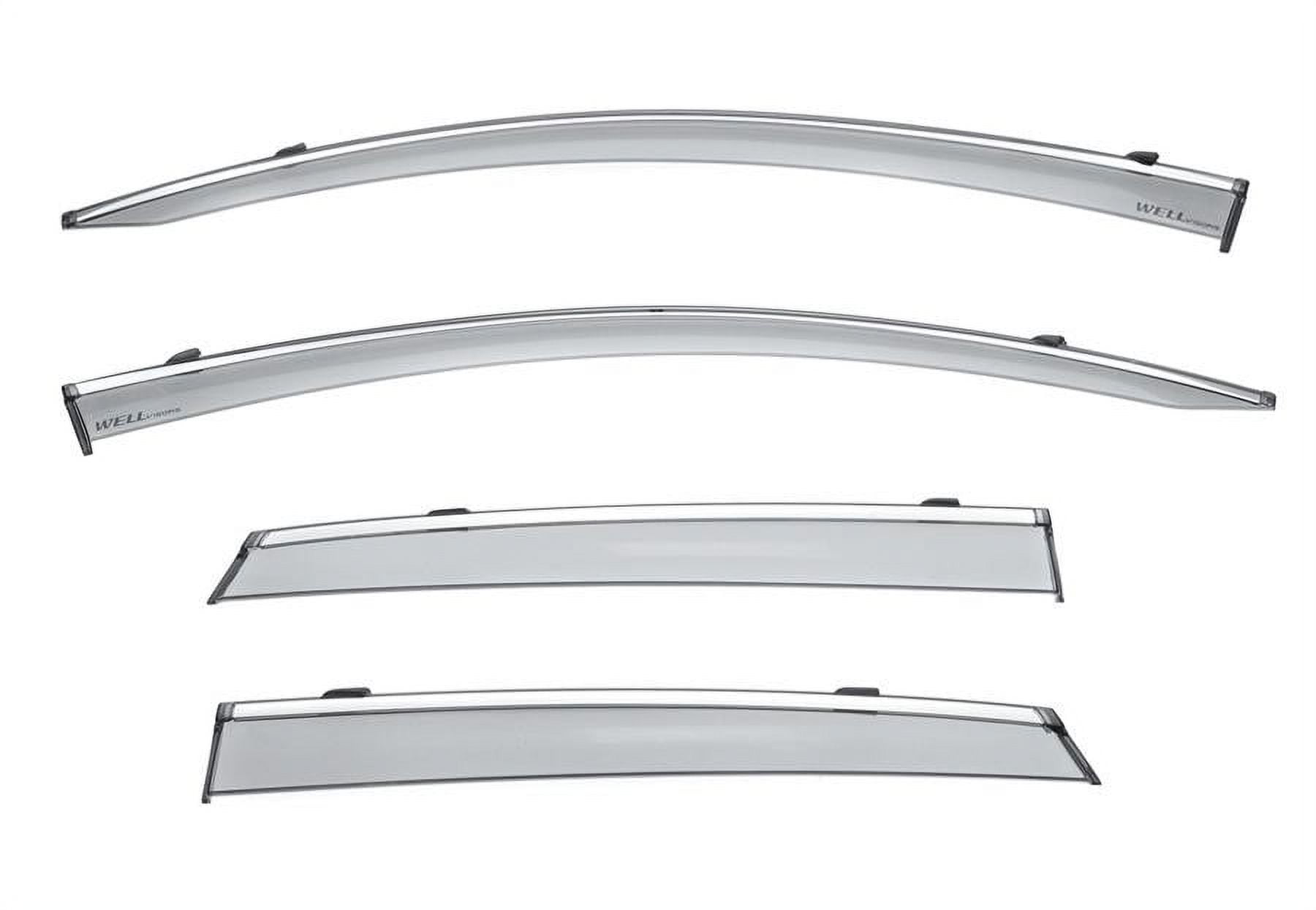 Wellvisors Side Window Visors Deflectors Rain Guards With Chrome Trim ...
