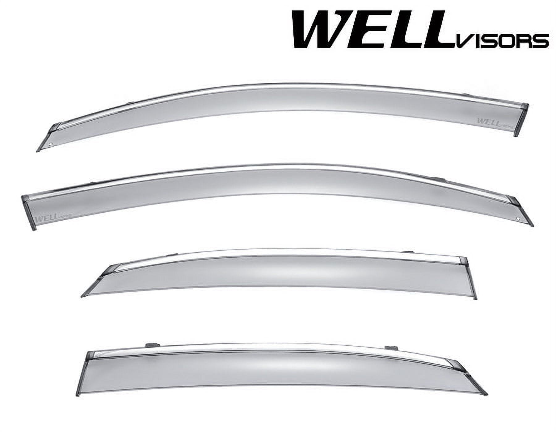 Wellvisors Side Window Visors Deflectors Rain Guards With Chrome Trim ...