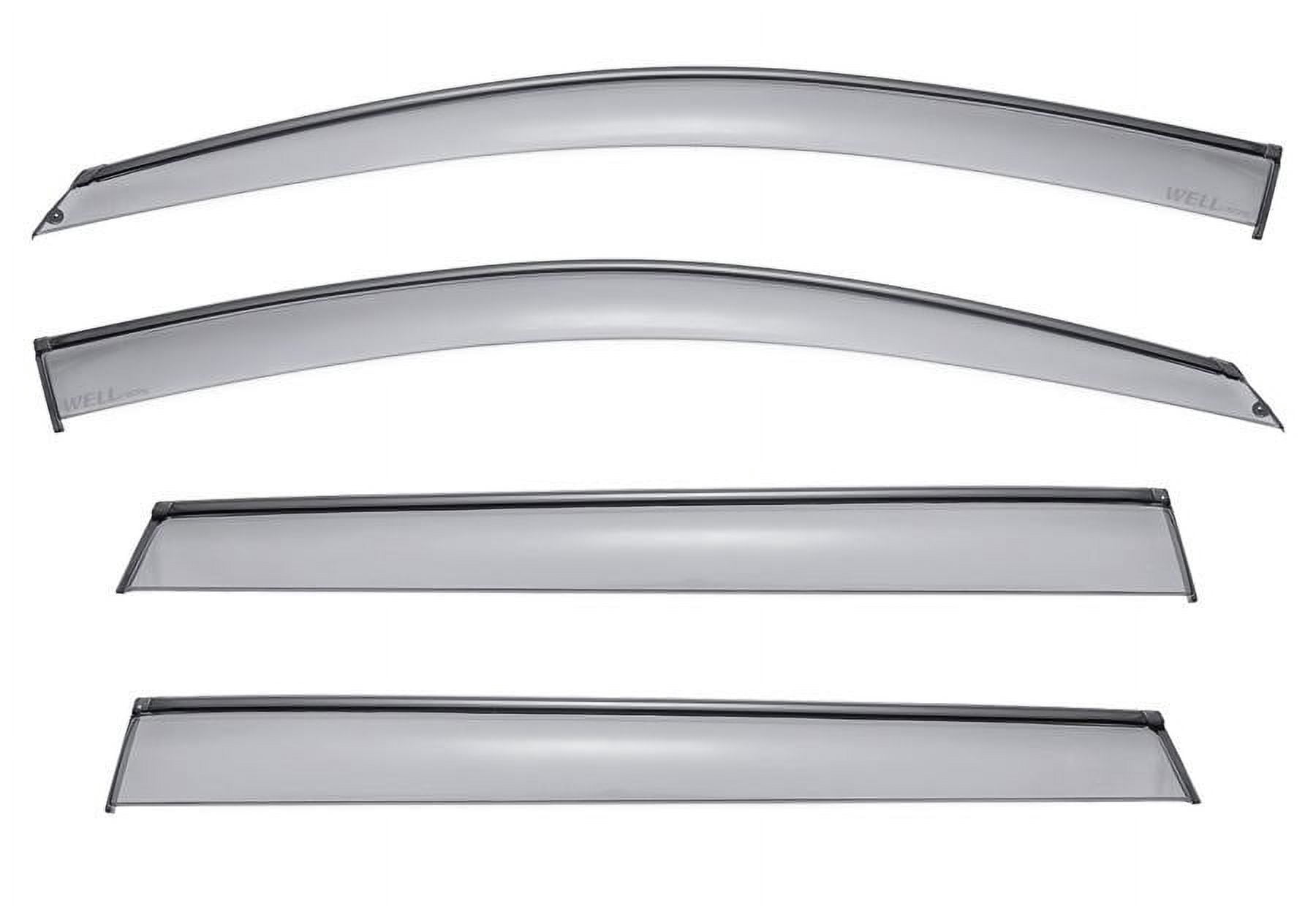 Wellvisors Side Window Visors Wind Deflectors Rain Guard With Black ...