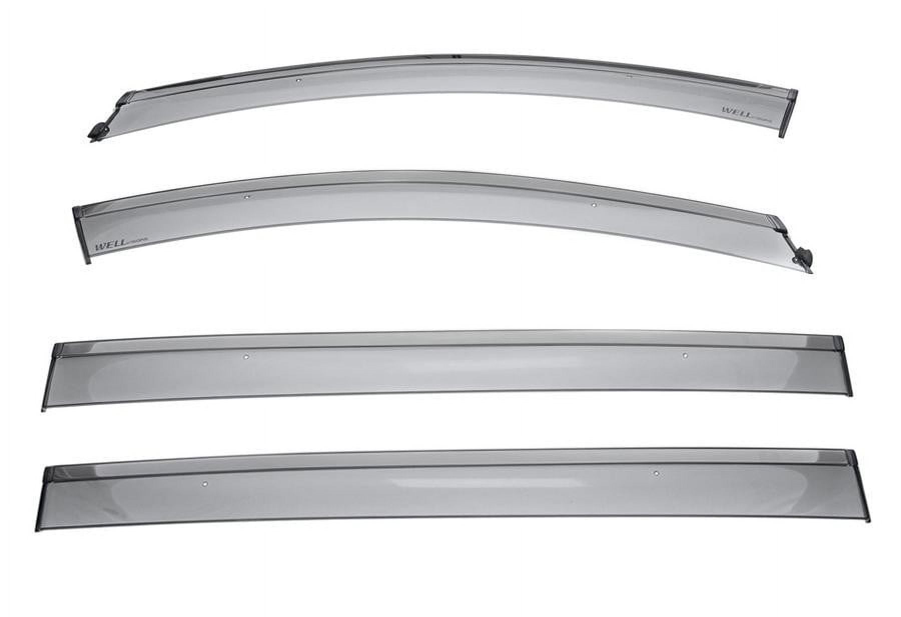 Wellvisors Side Window Visors Wind Deflectors Rain Guard With Black ...