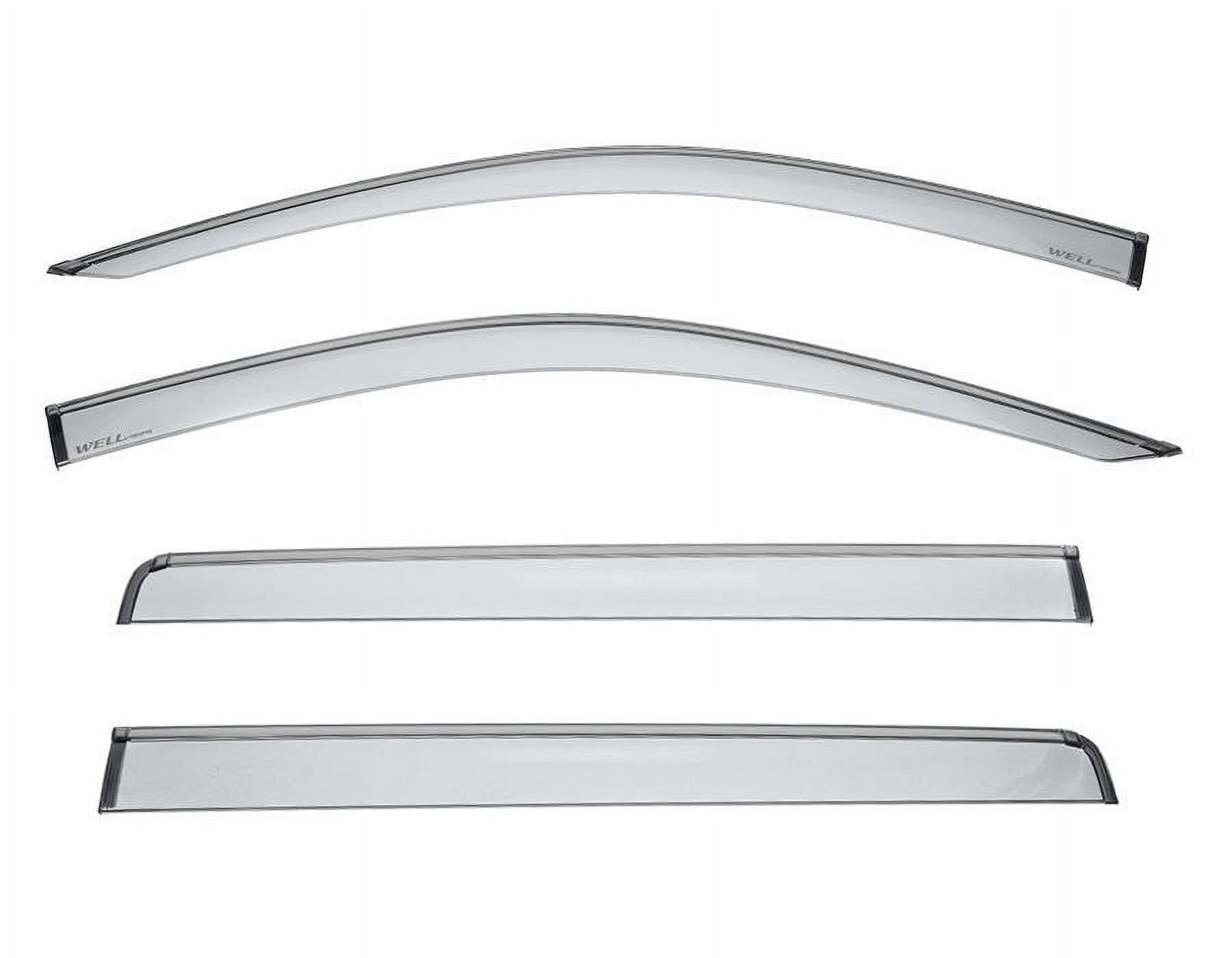 Wellvisors Side Window Visors Wind Deflectors Rain Guard With Black ...