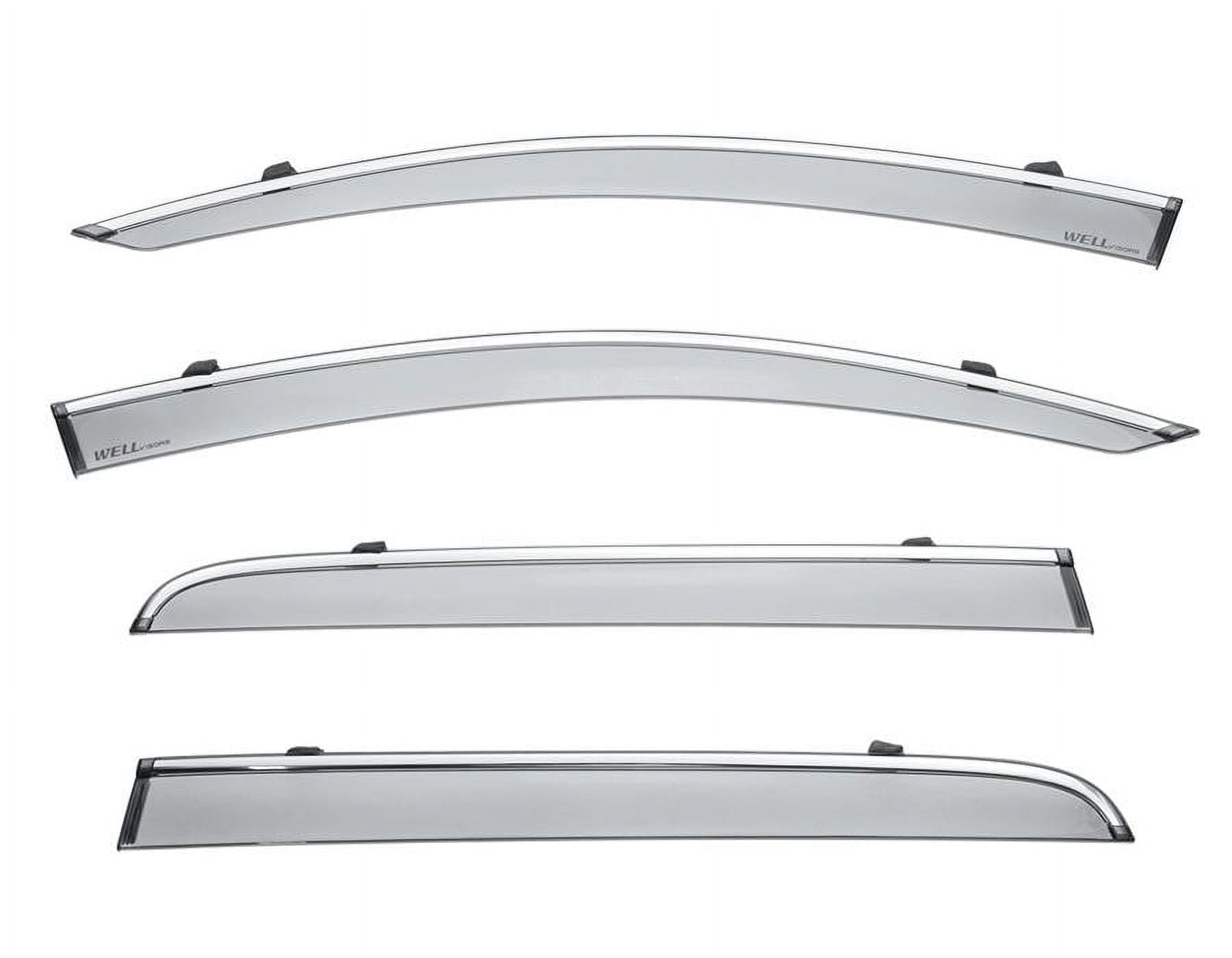 Wellvisors Side Window Visors Wind Deflectors Rain Guard Chrome Trim ... Wellvisors Side Window Visors Wind Deflectors Rain Guard Chrome Trim ...