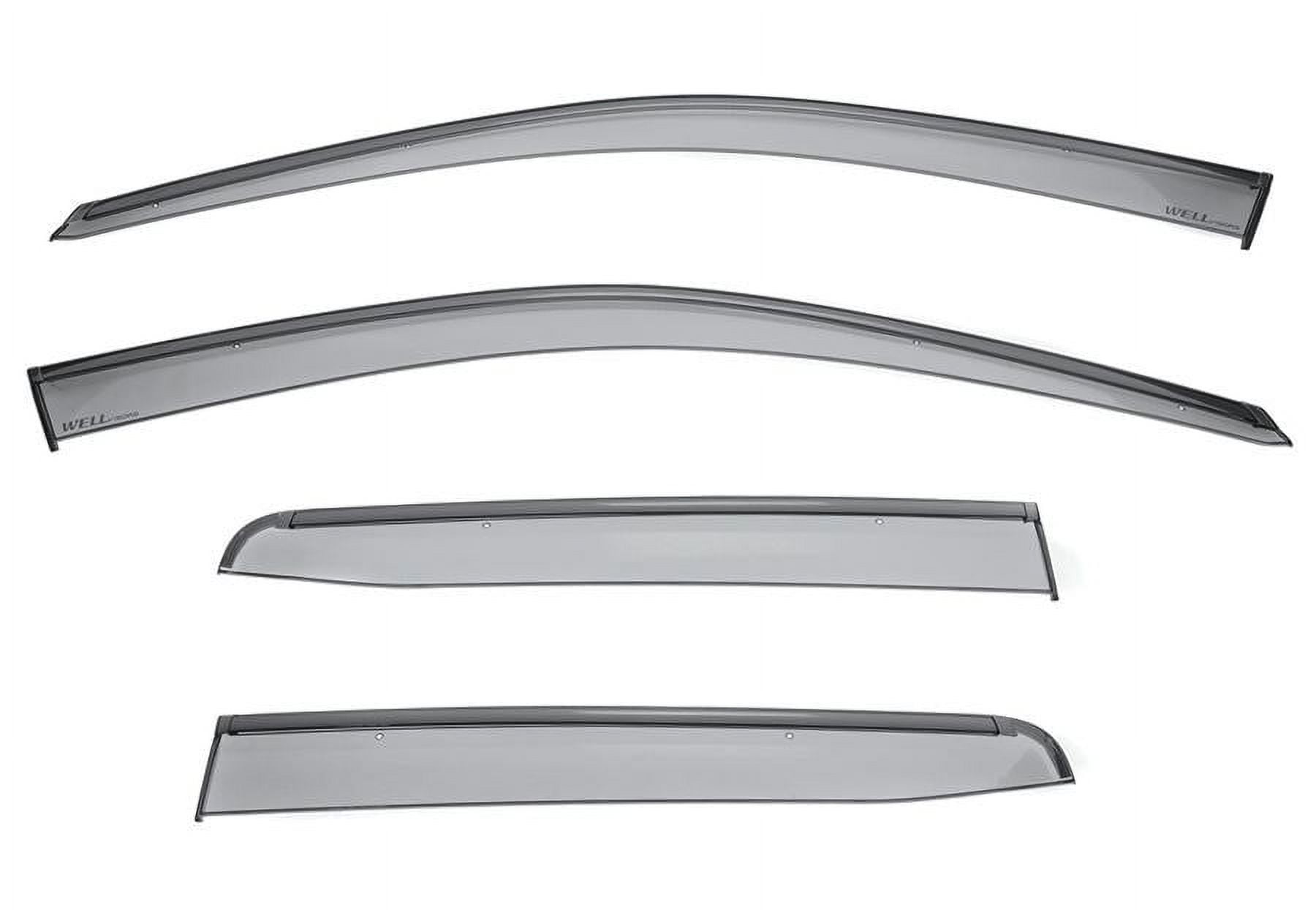 Wellvisors Side Window Visors Wind Deflectors Rain Guard With Black ...