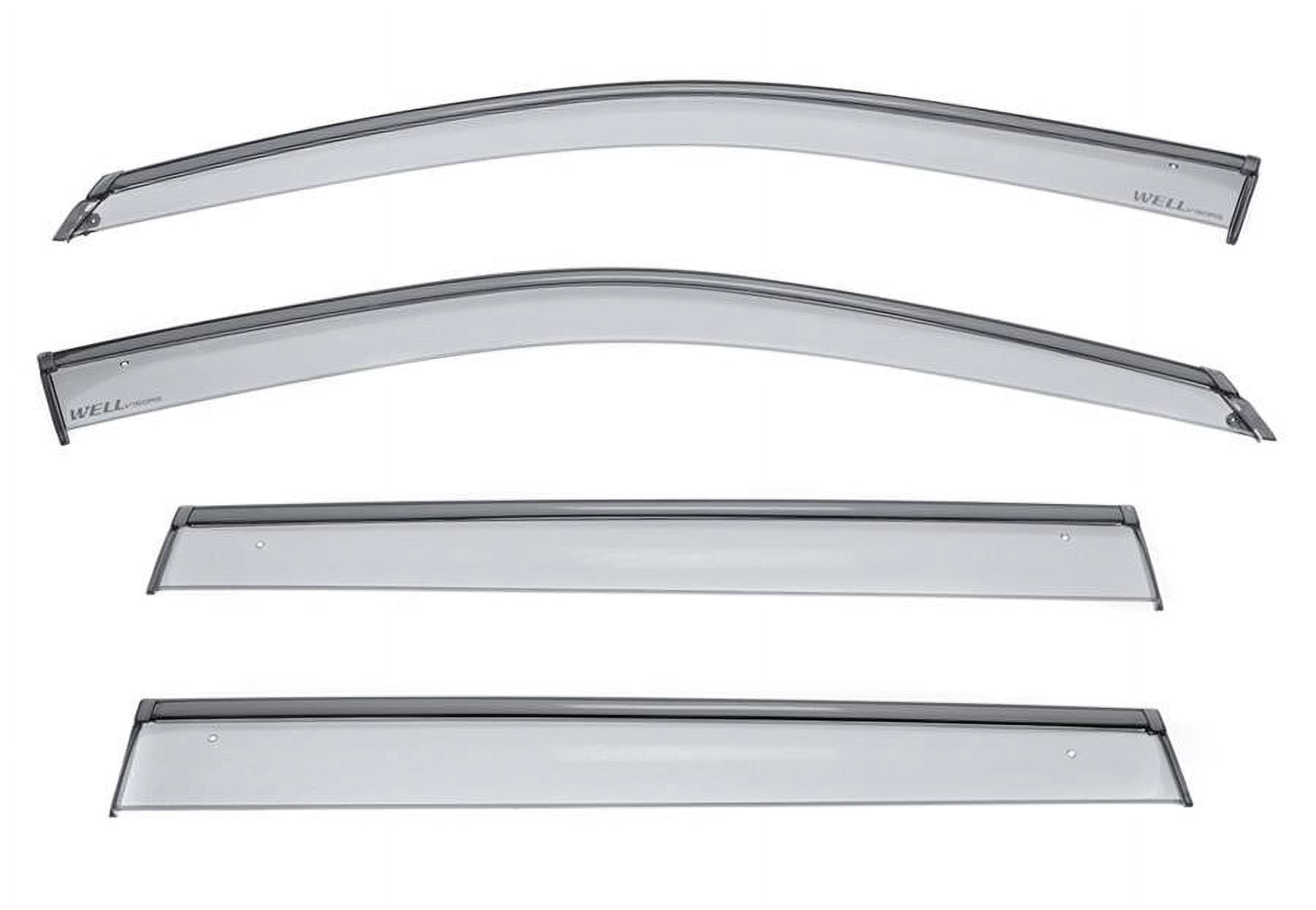 Wellvisors Side Window Visors Wind Deflectors Rain Guard With Black ...
