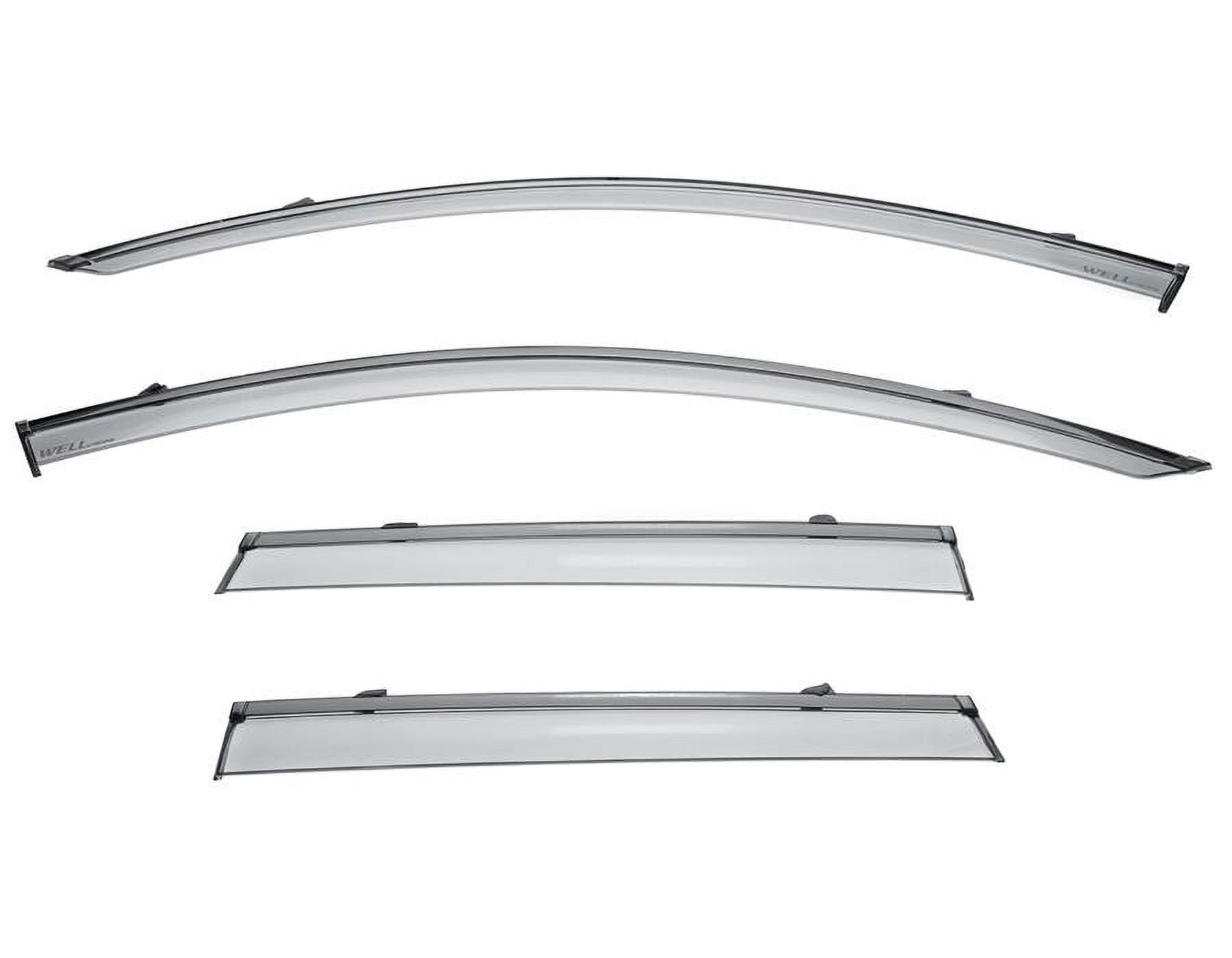Wellvisors Side Window Visors Wind Deflectors Rain Guard With Black ...