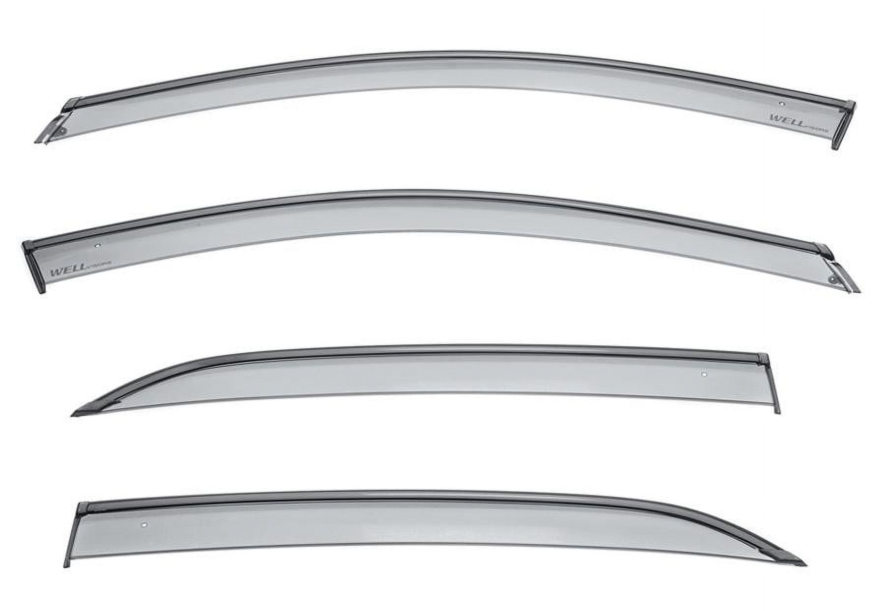 Wellvisors Side Window Visors Wind Deflectors Rain Guard With Black ...