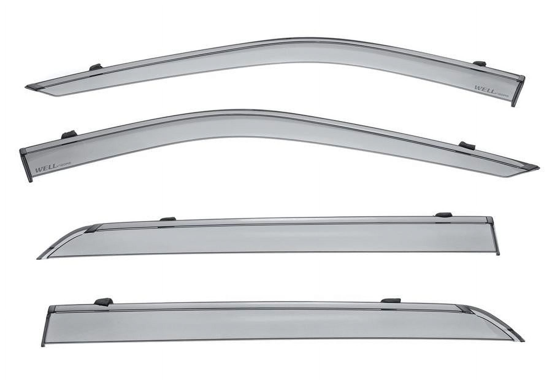 Wellvisors Side Window Visors Wind Deflectors Rain Guard With Black ...