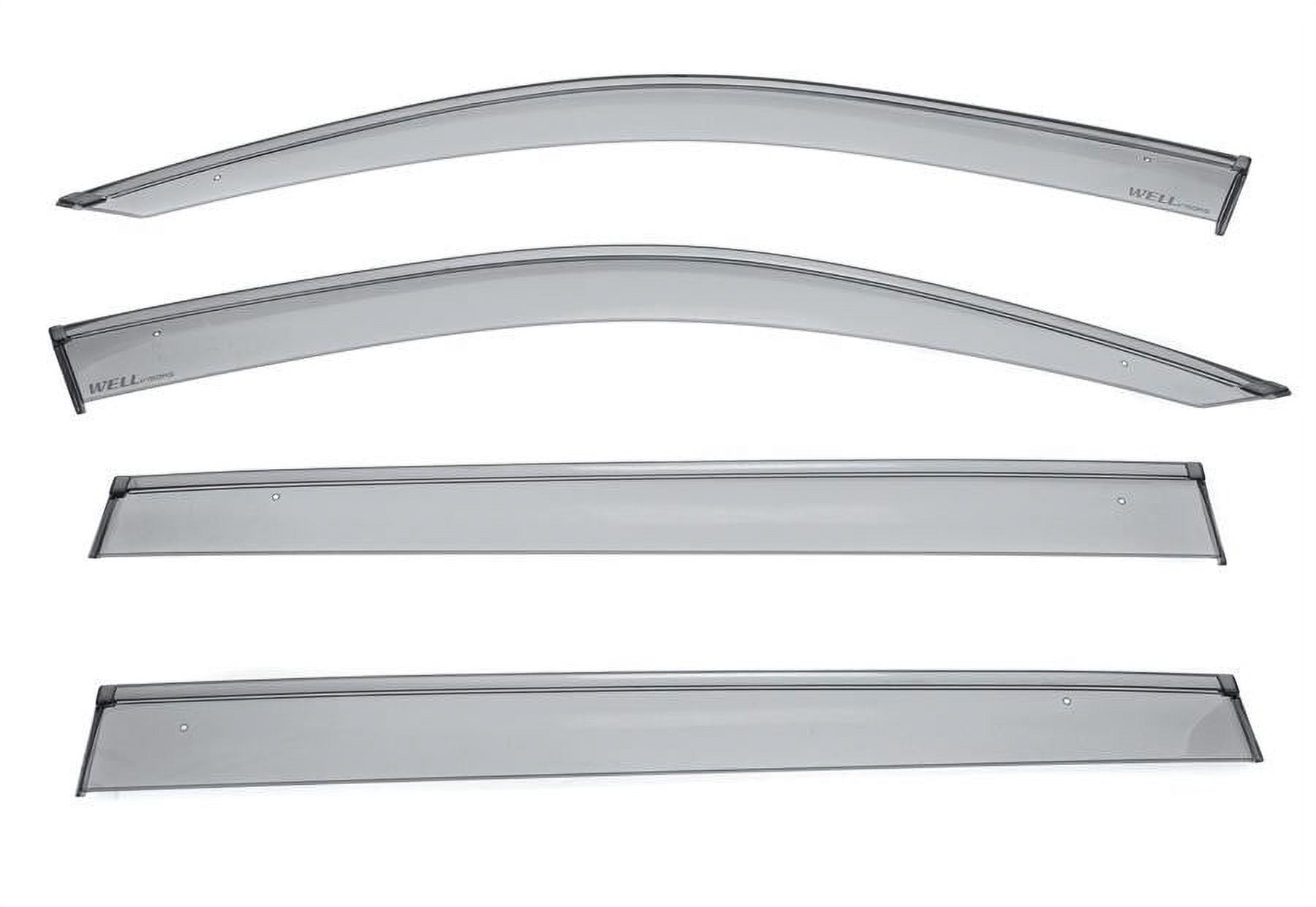 Wellvisors Side Window Visors, Wind & Sun Deflectors, Black Trim for ...