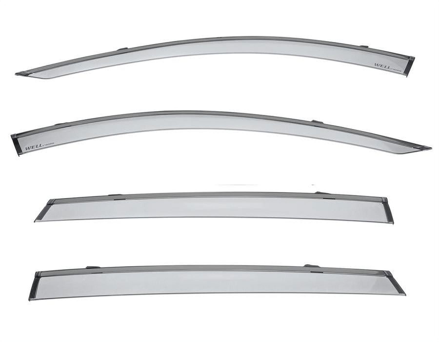 Wellvisors Side Window Visors Wind Deflectors Rain Guard With Black ...