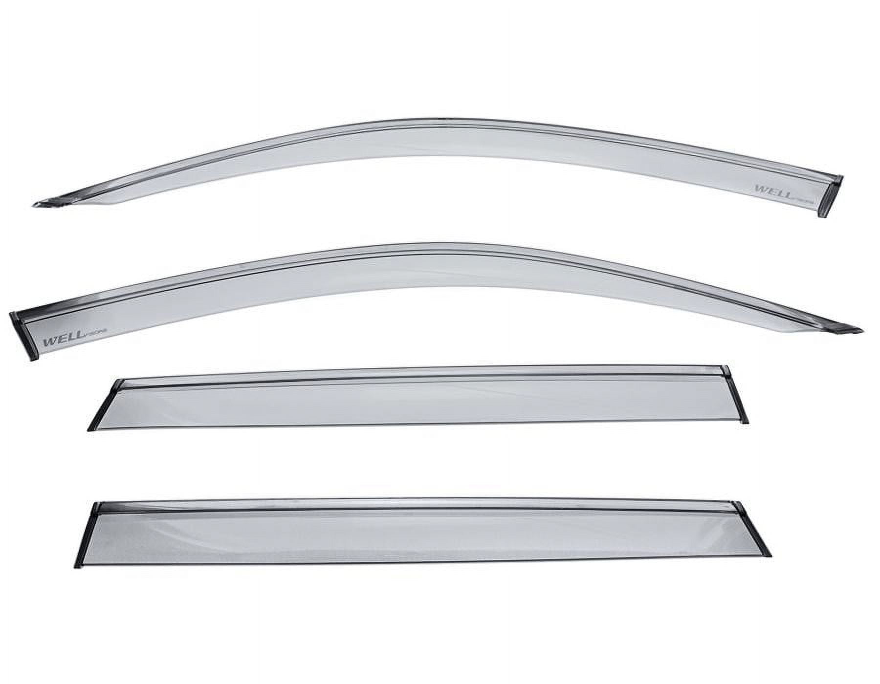 Wellvisors Side Window Visors Wind Deflectors Rain Guard With Black ...