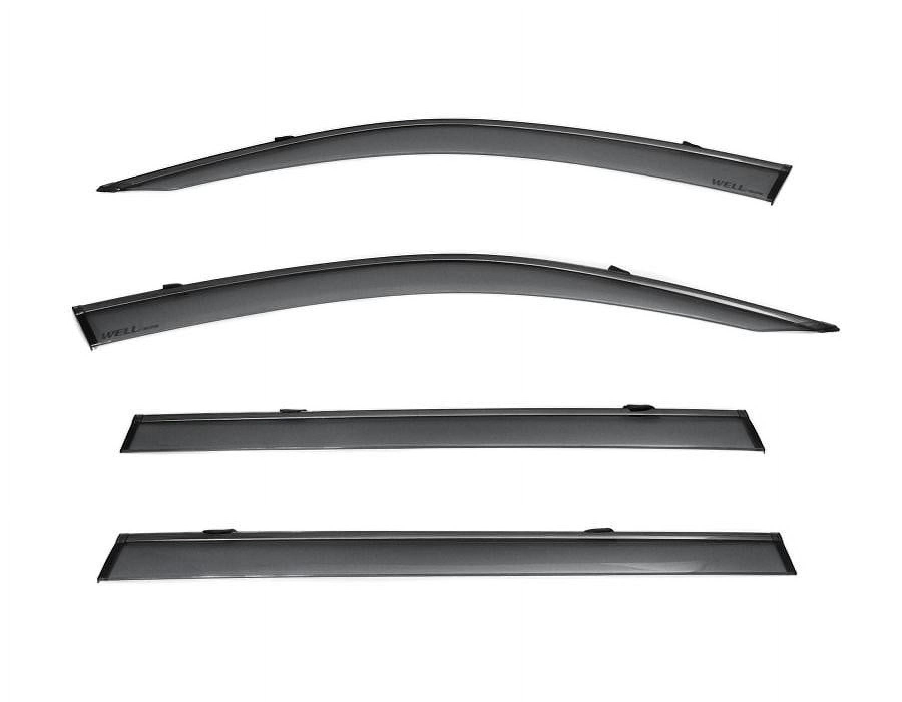 Wellvisors Side Window Visors Wind Deflectors Rain Guard With Black ...