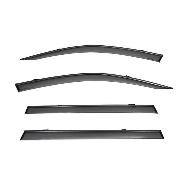 Wellvisors Side Window Visors Wind Deflectors Rain Guard With Black ...