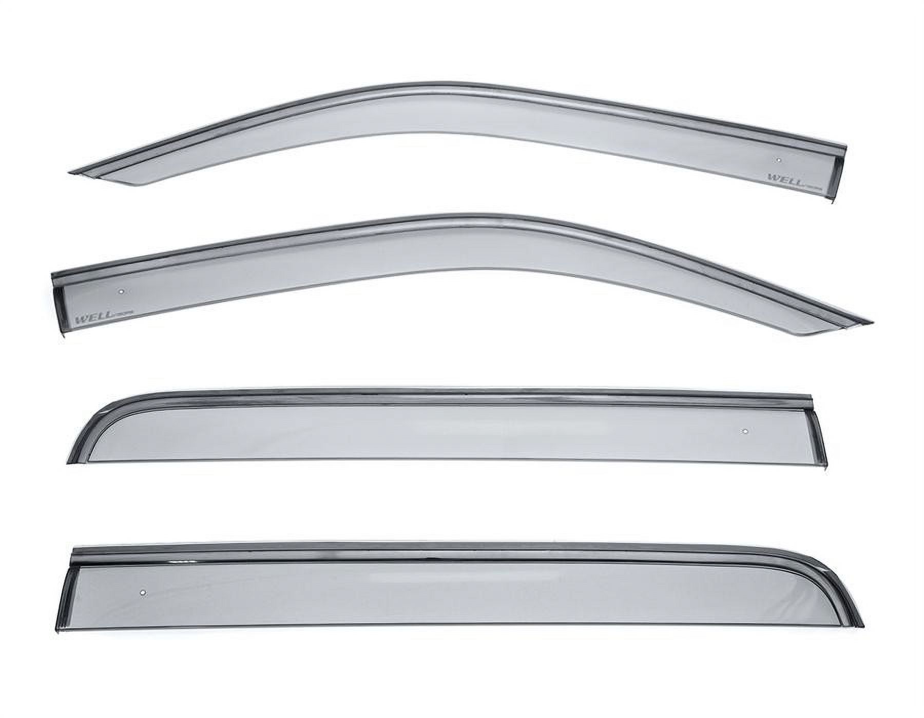 Wellvisors Side Window Visors Wind Deflectors Rain Guard With Black ...
