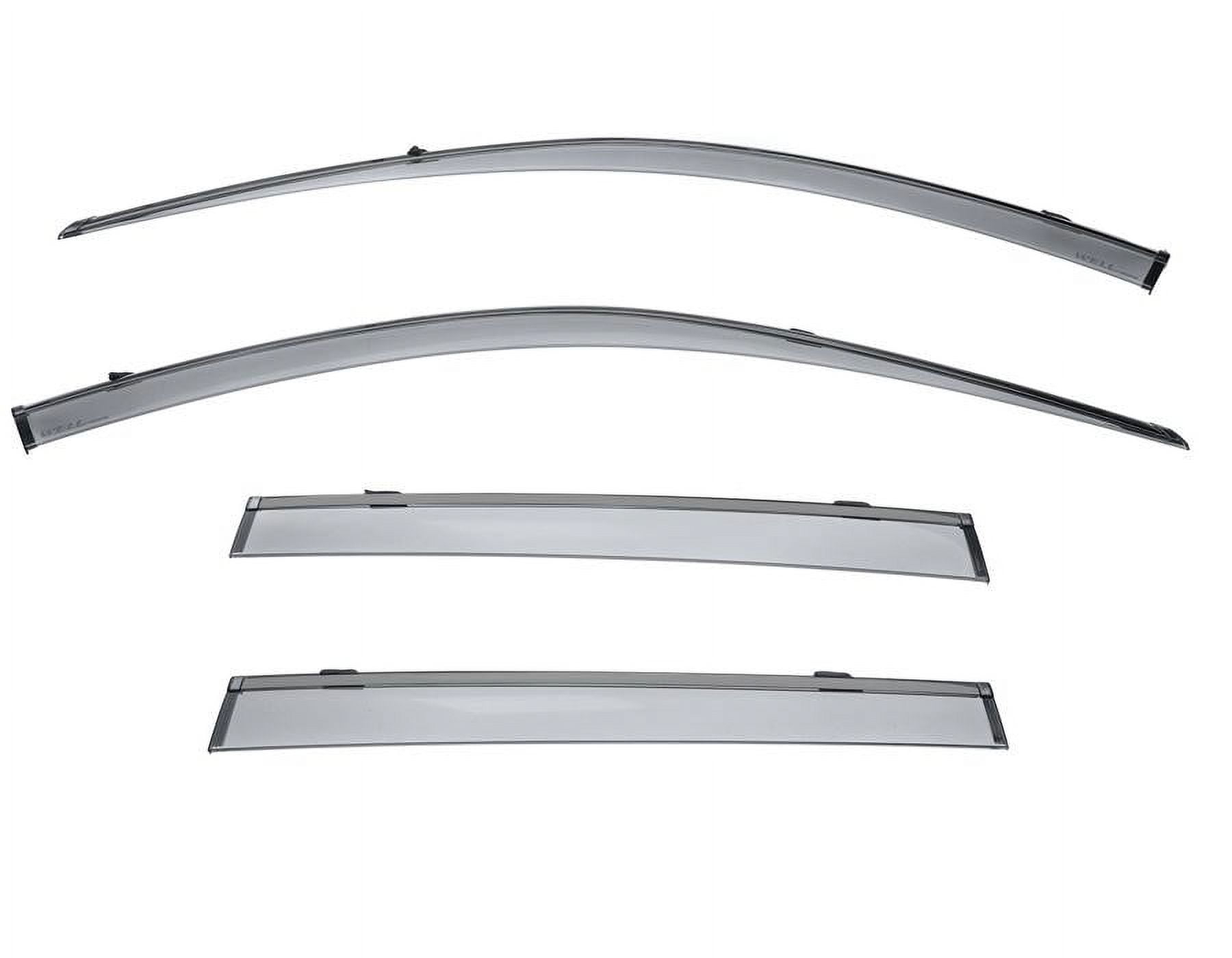 Wellvisors Side Window Visors Wind Deflectors Rain Guard With Black ...