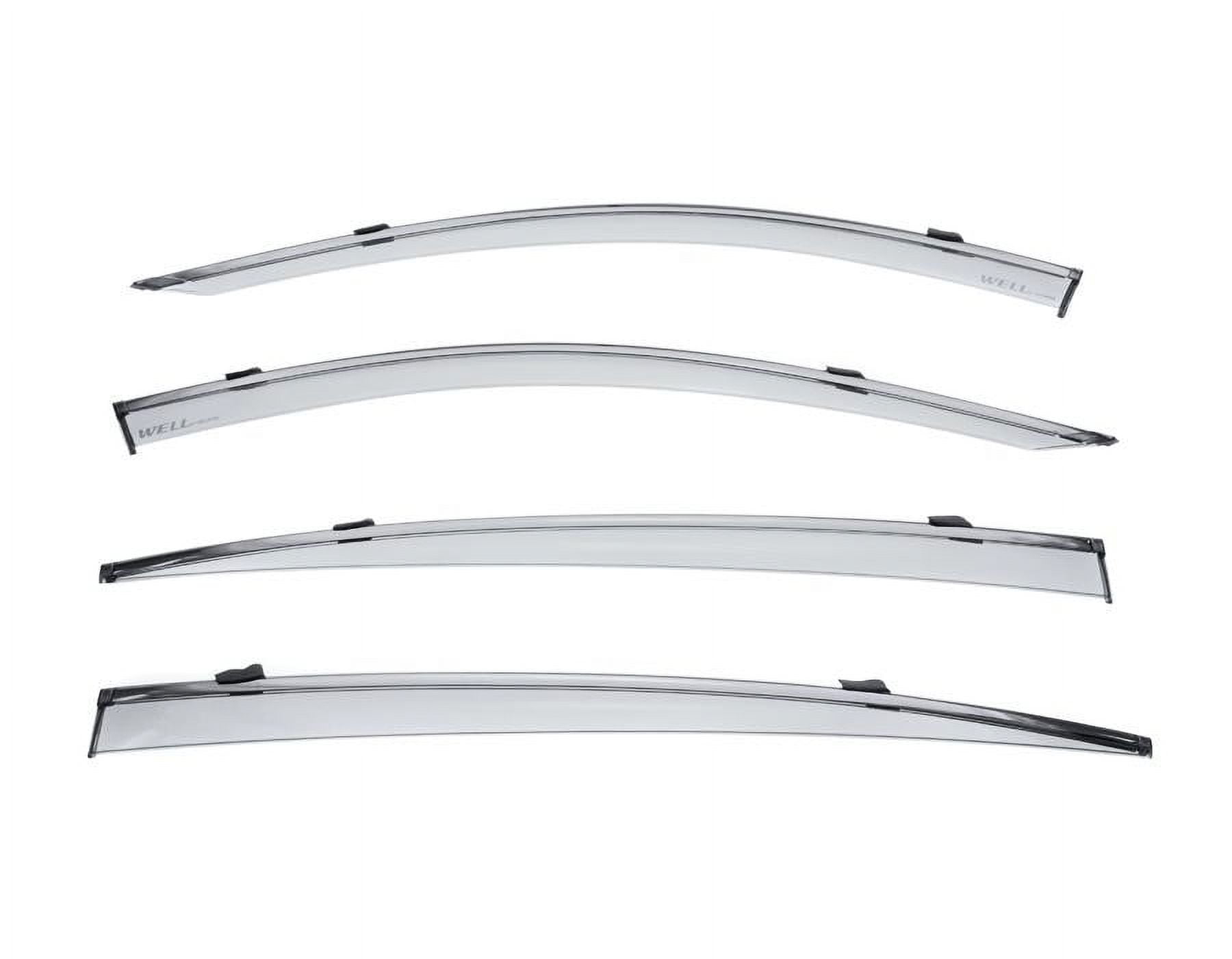 Wellvisors Side Window Visors Wind Deflectors Rain Guard With Black ...