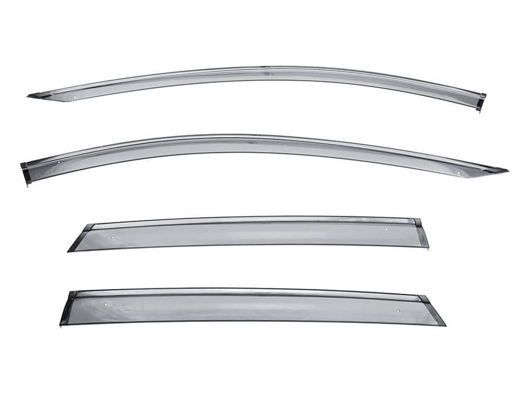 Wellvisors Side Window Visors Wind Deflectors Rain Guard With Black ...