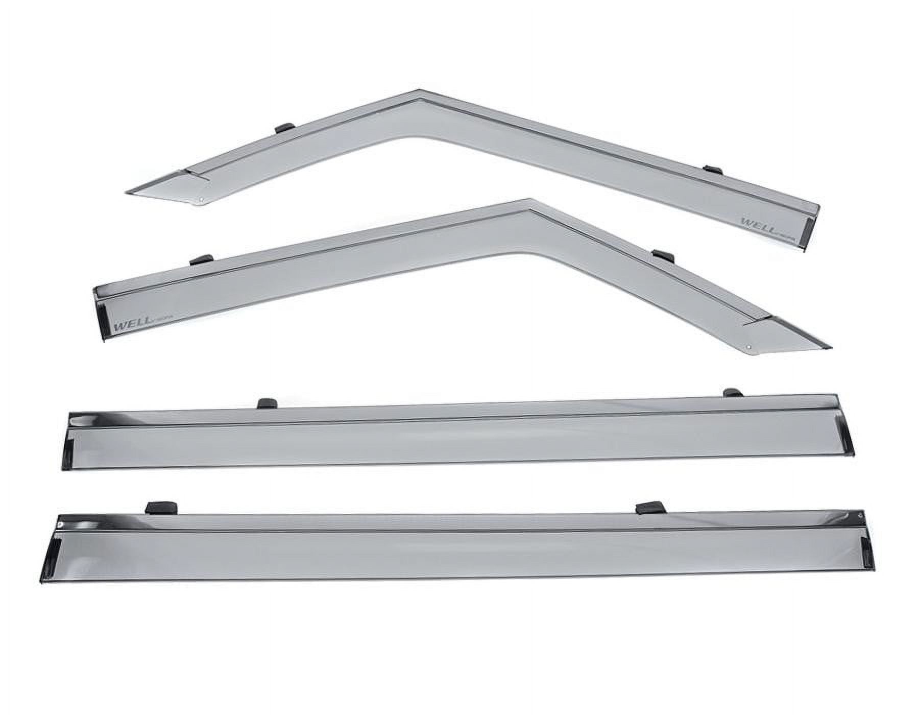 Wellvisors Side Window Visors Wind Deflectors Rain Guard With Black ...