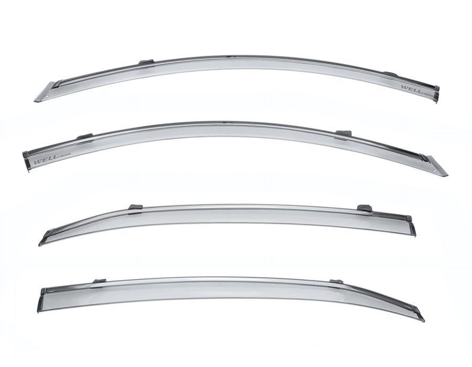 Wellvisors Side Window Visors Wind Deflectors Rain Guard With Black ...