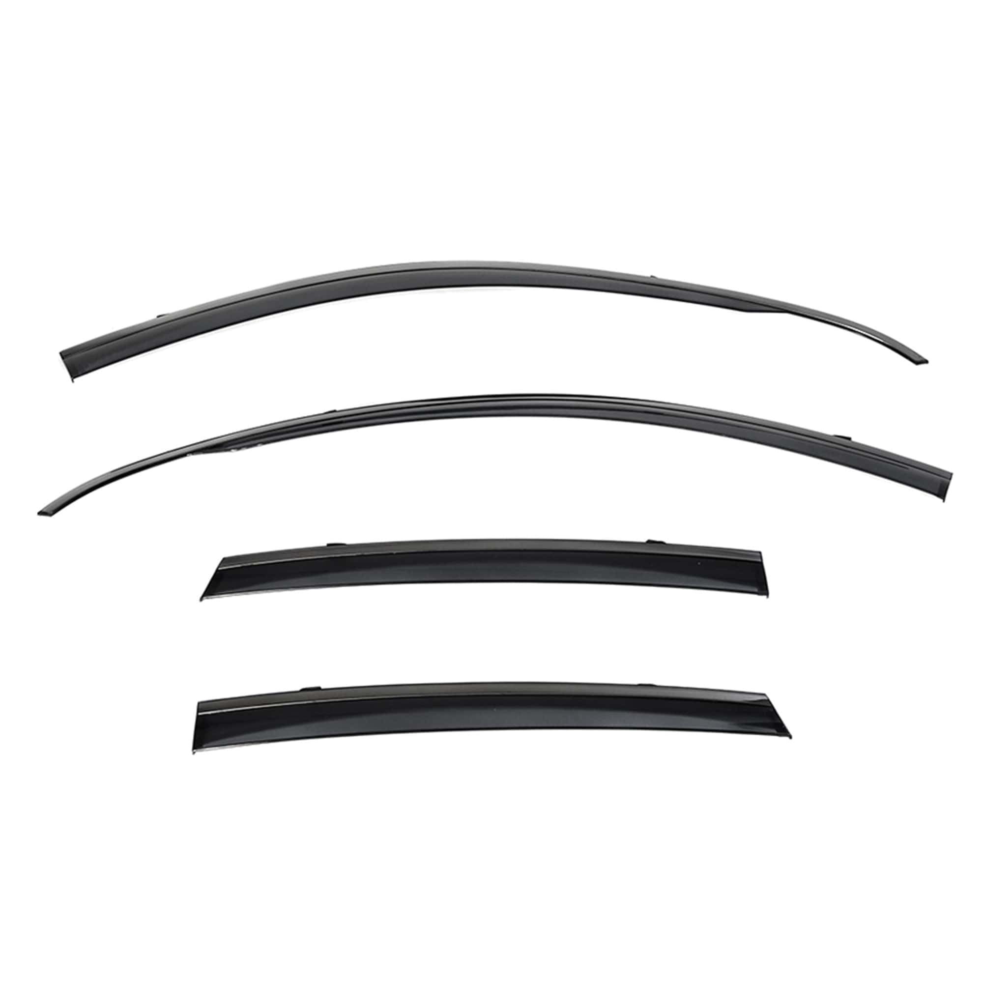 Wellvisors Side Window Visors Wind Deflectors Rain Guard With Black ...