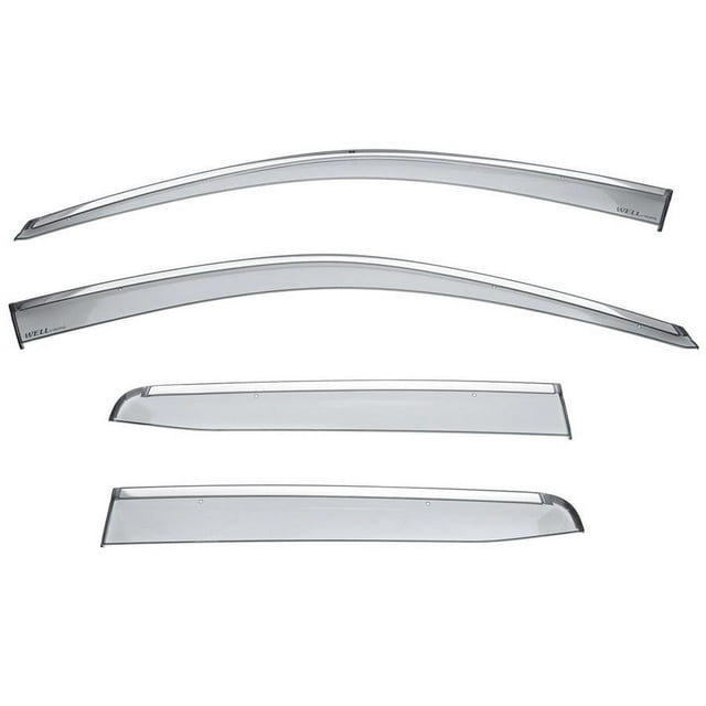 Wellvisors Side Window Visors Wind Deflectors Rain Guard With Chrome ... Wellvisors Side Window Visors Wind Deflectors Rain Guard With Chrome ...