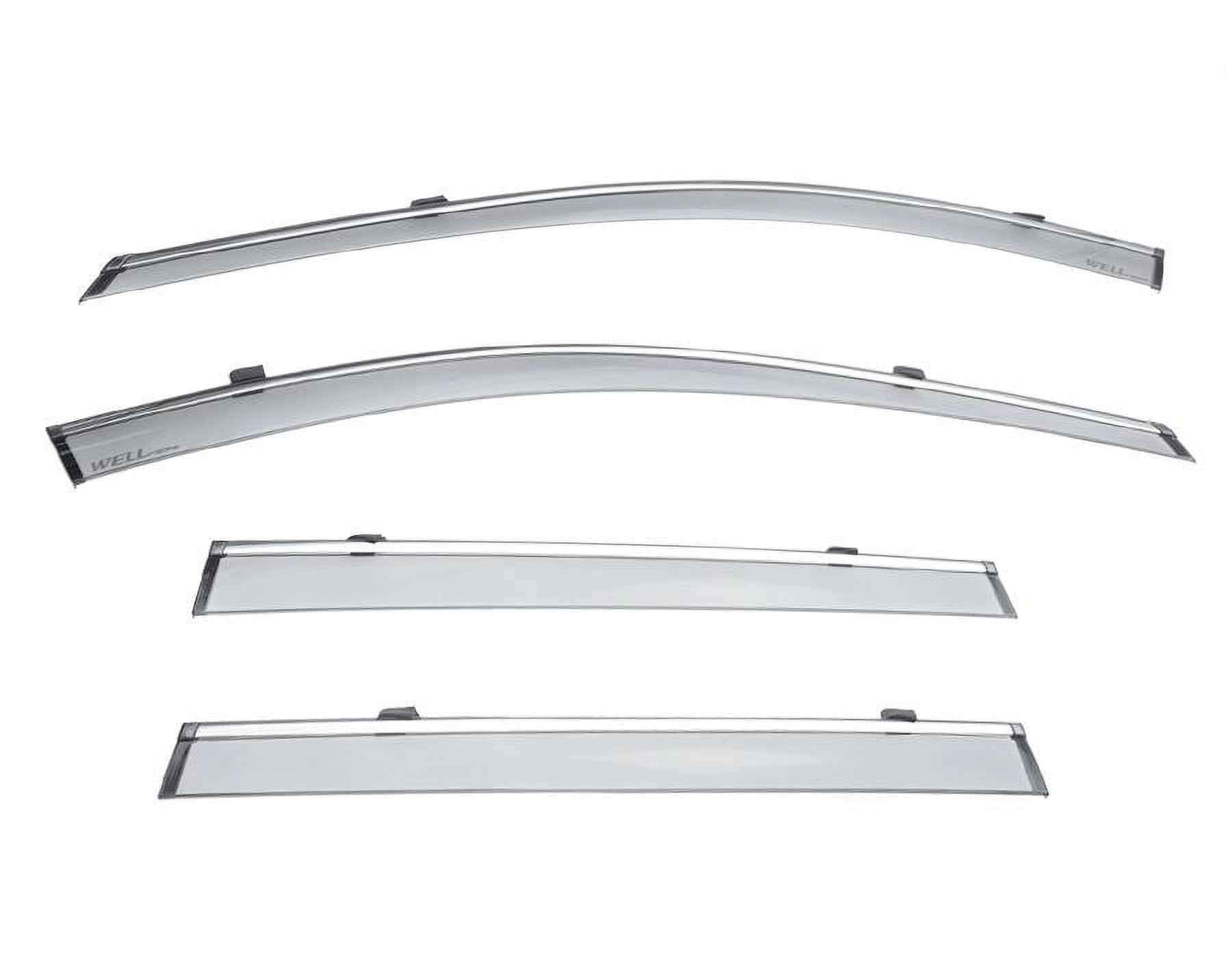 Wellvisors Side Window Shields, Rain Guard with Chrome Trim for 2020 ...