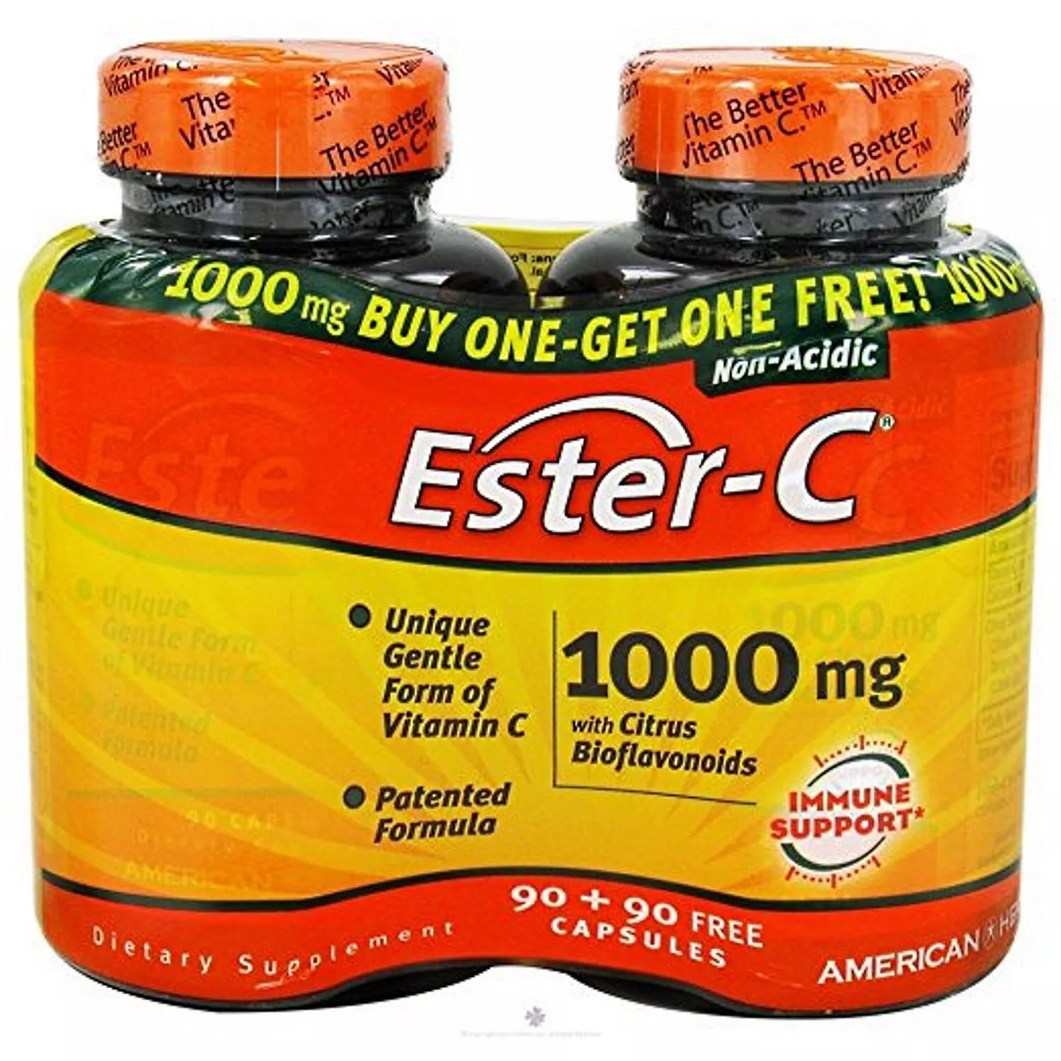 Wellvita American Health 1000 Mg Ester C With Citrus Bioflavonoids, 90 ...