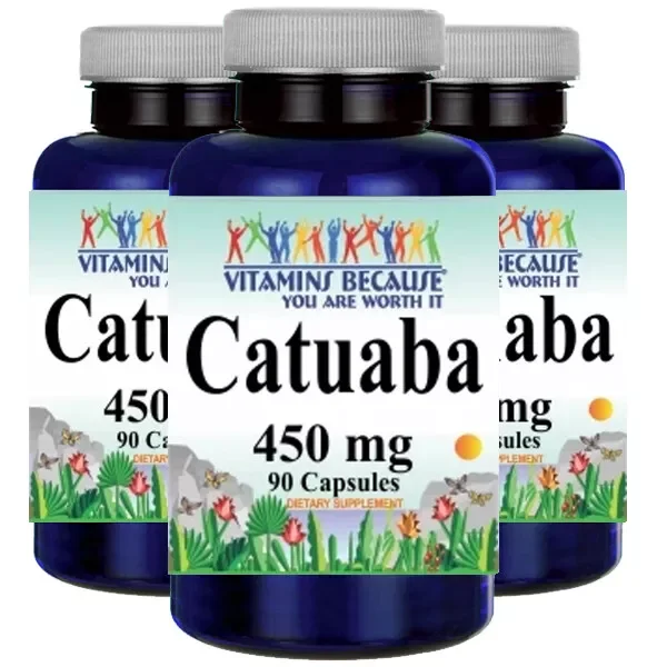 Wellvita Catuaba Bark 450mg 900mg per 2 Caps Erythroxylum 3X90 Caps ...