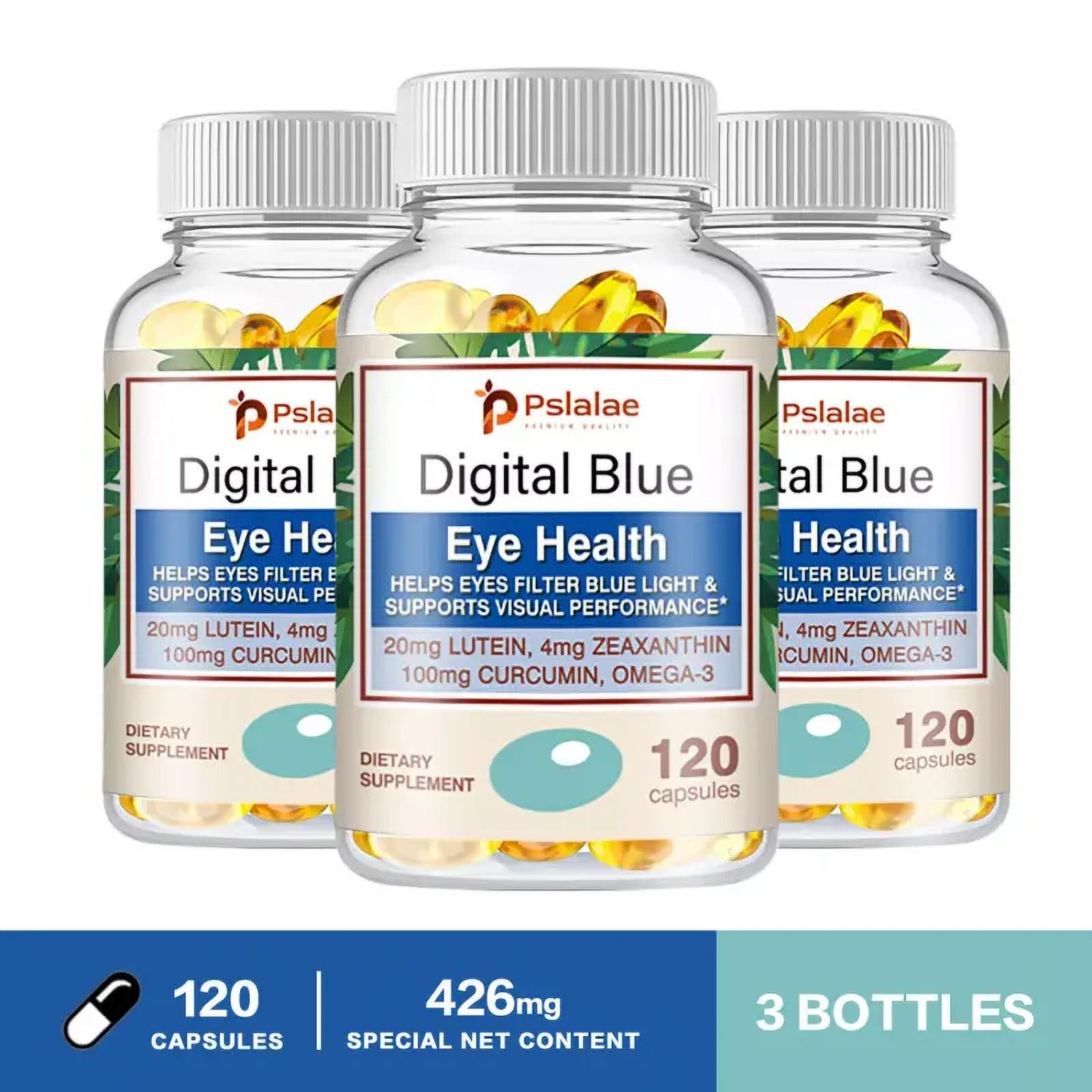 Wellvita Digital Blue Eye Health - Omega-3 EPA, DHA, Lutein, Zeaxanthin ...