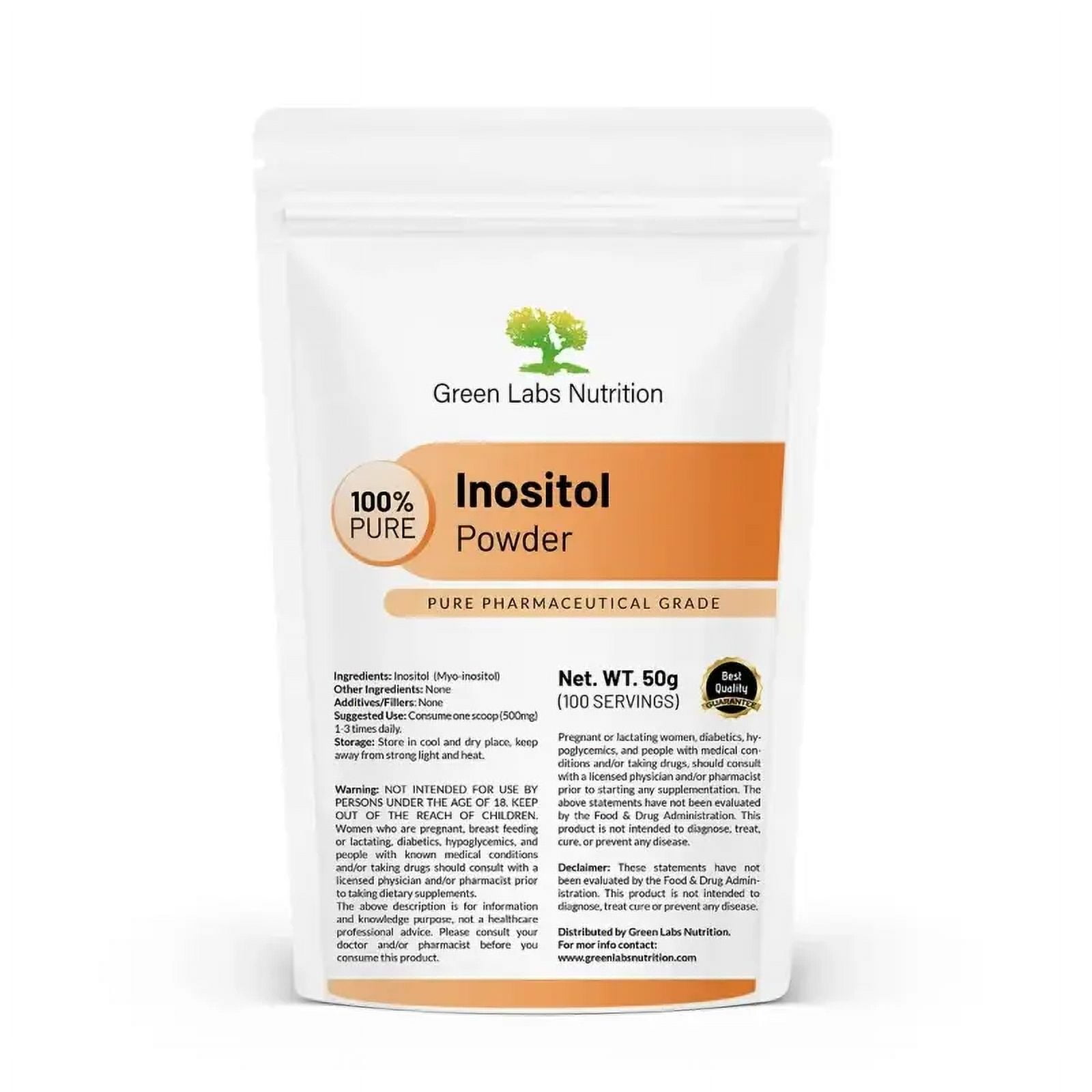 Wellvita Inositol powder 50g 100 Servings Myoinositol Anti Stress ...