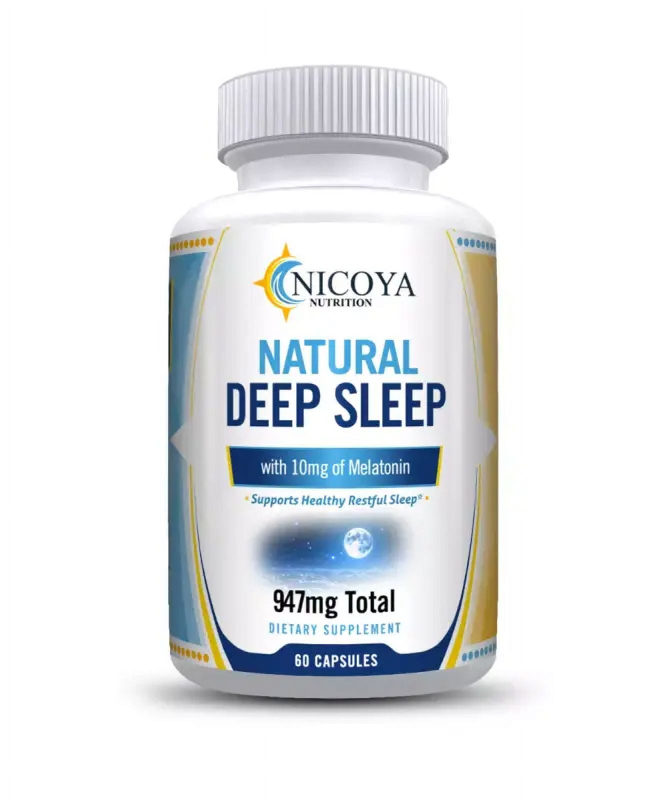 Wellvita Natural Deep Sleep Supplement- Faster, Deeper, Calmer Sleep w/ Melatonin - 2 Pk-60 ...
