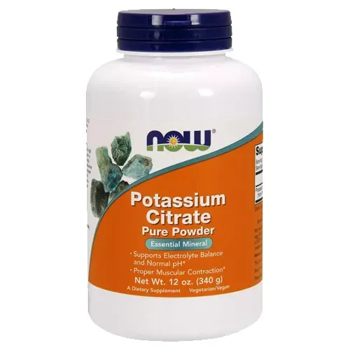 Wellvita POTASSIUM CITRATE Pure Powder 340 grams 12 oz Now Foods 243 ...