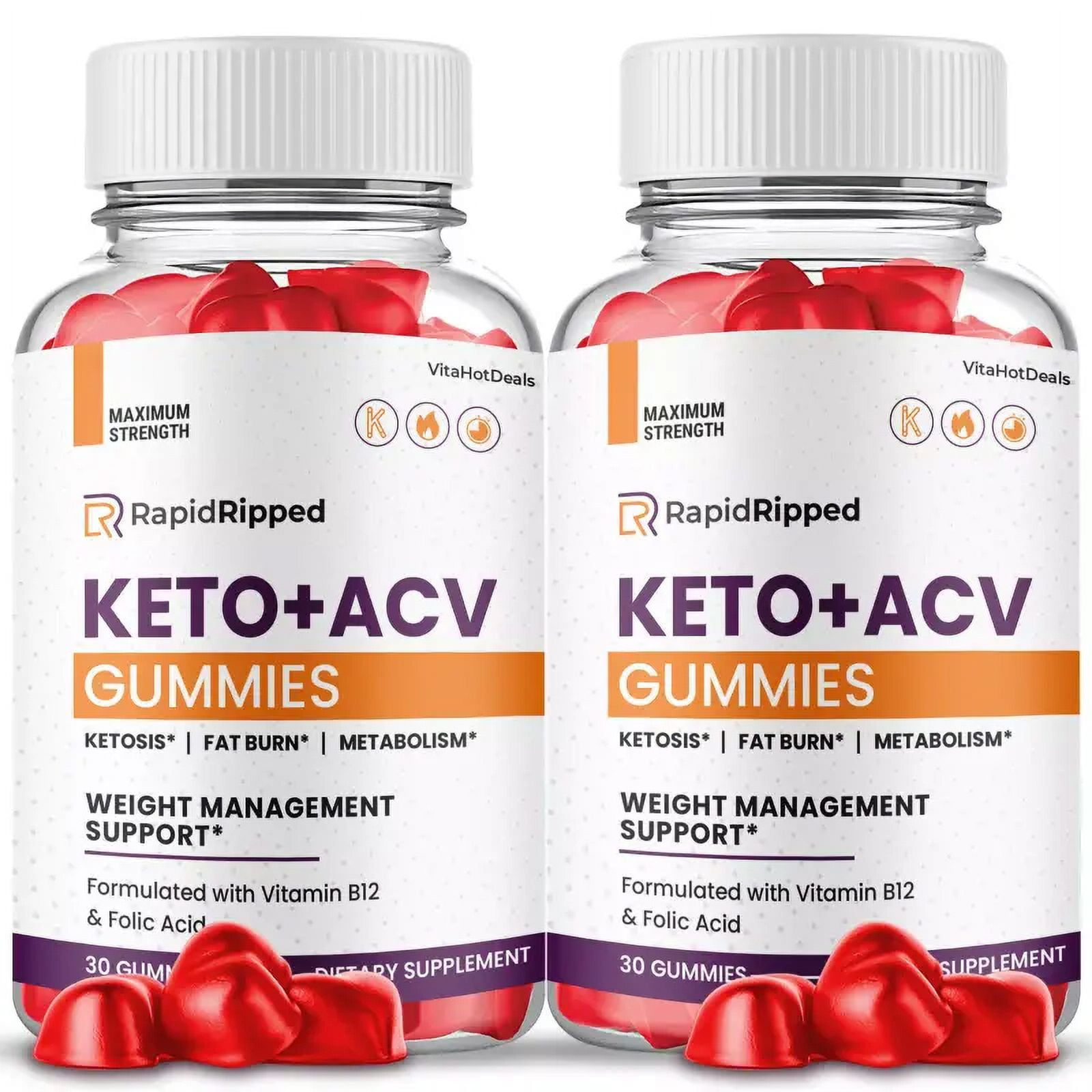 Wellvita Rapid Ripped Keto ACV Gummies, Max Strength Official Rapid ...